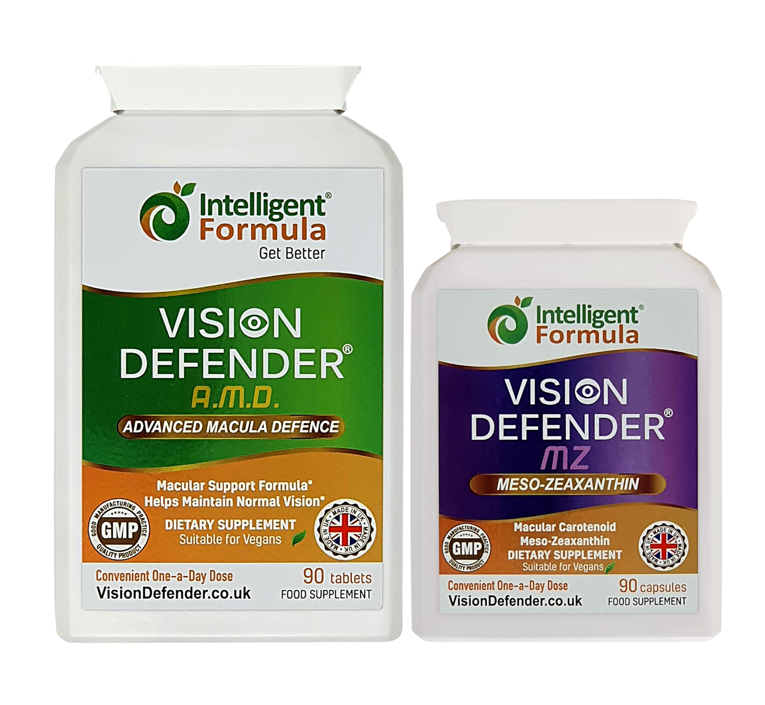 Amazon.com: Vision Defender AMD and Vision Defender MZ Macula Health Bundle - AREDS2 Formula ...