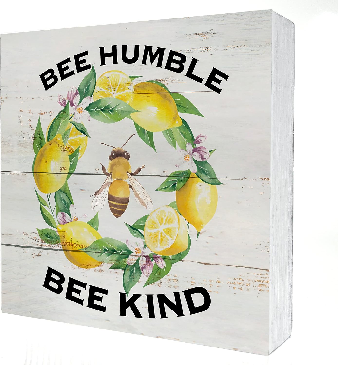 Amazon.com: Inspirational Wooden Box Sign Desk Decor Be Humble Be Kind ...