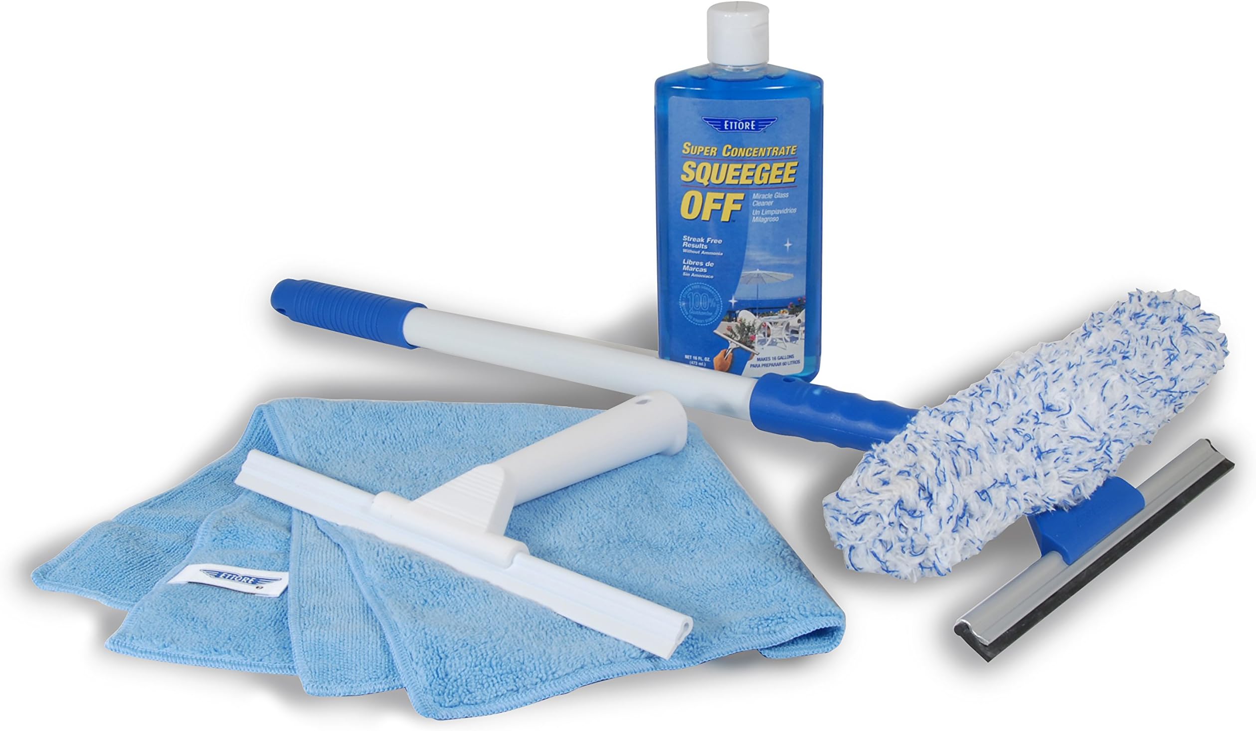 Amazon.com: Ettore 65000 Professional Window Cleaning Kit 12 Squeegee ...