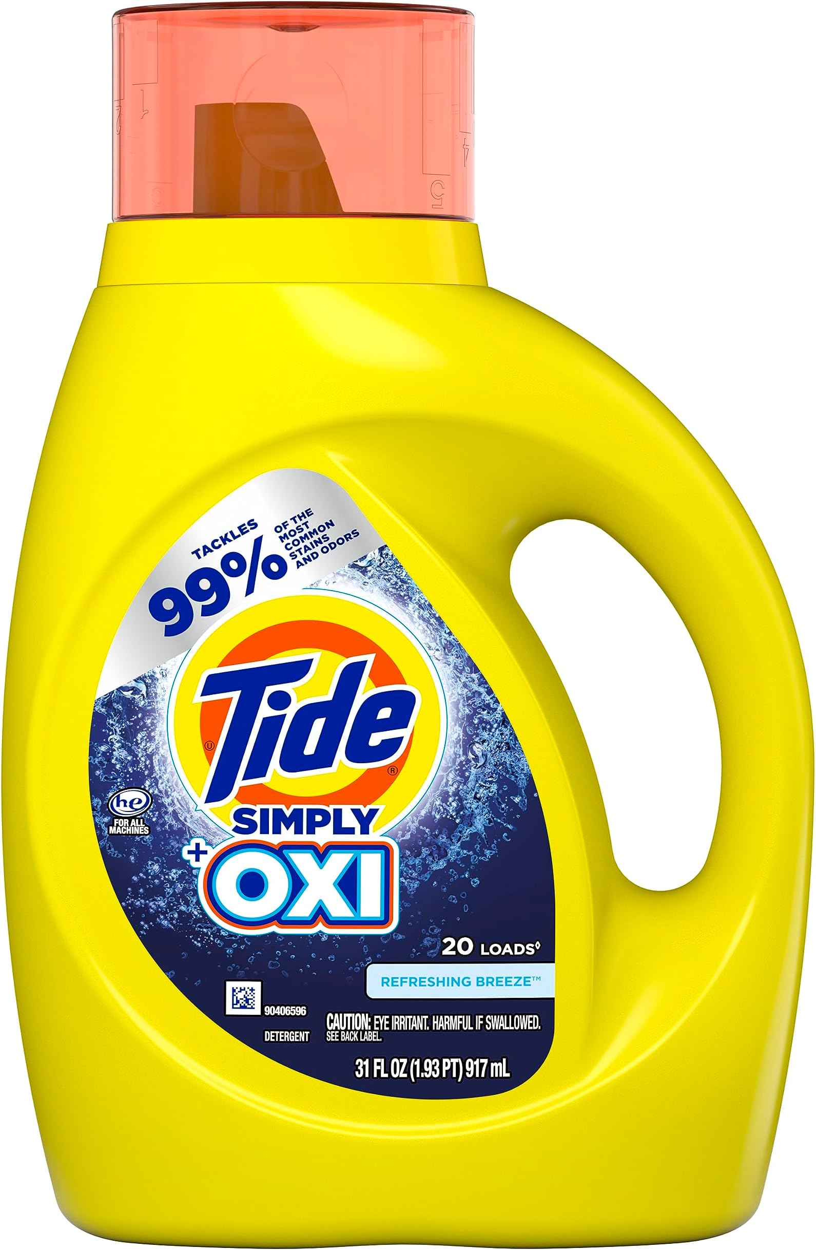 Amazon.com: Tide Simply Liquid Laundry Detergent, Refreshing Breeze ...