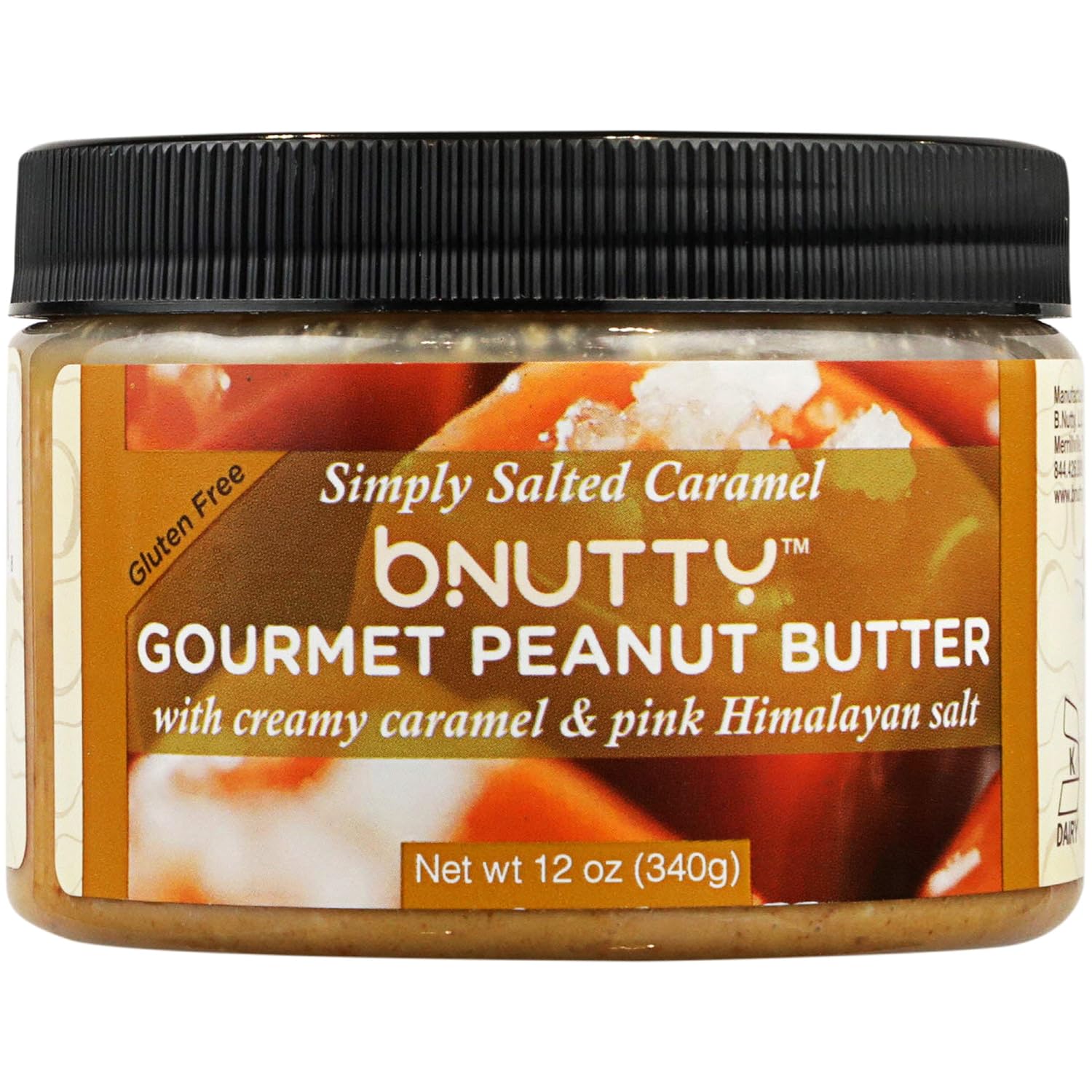 Amazon.com : B Nutty, Gourmet Peanut Butter, Creamy Caramel and Pink ...