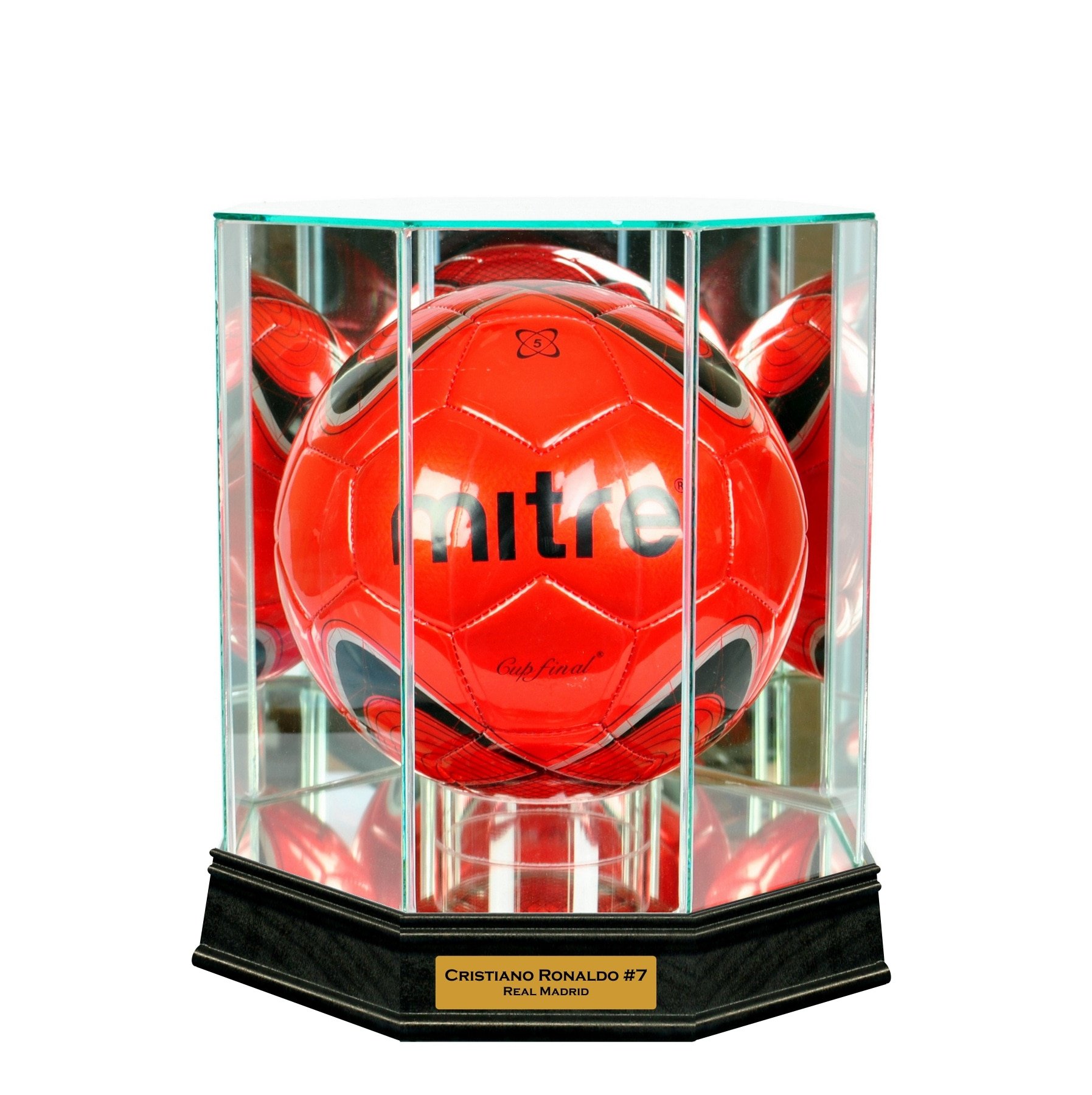Amazon.com: Soccer Display Case with Engraving and Conservation Glass ...