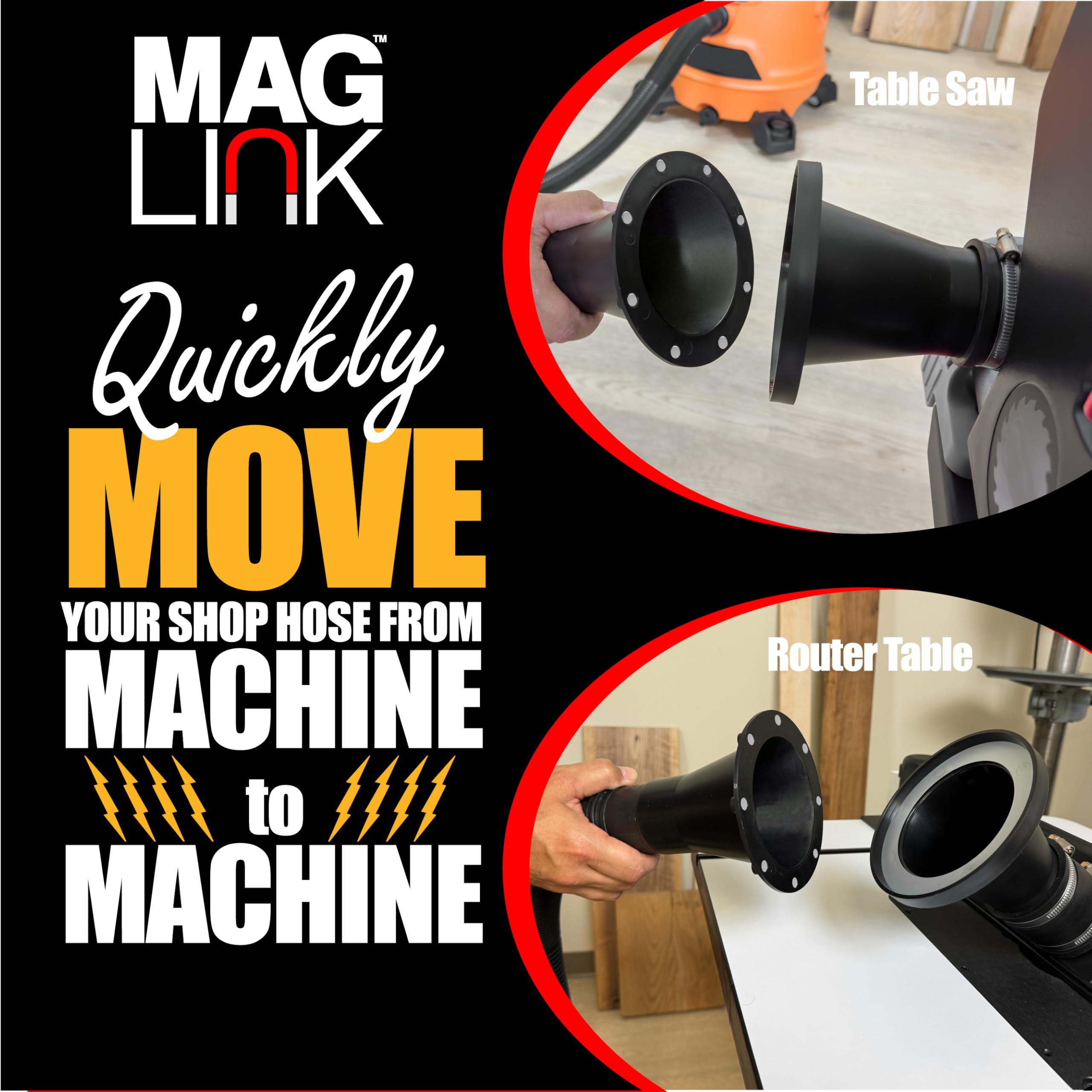 Snapklik.com : MagLink 4 Inch To 2-1/2 Inch Super Pack 5 Machine ...