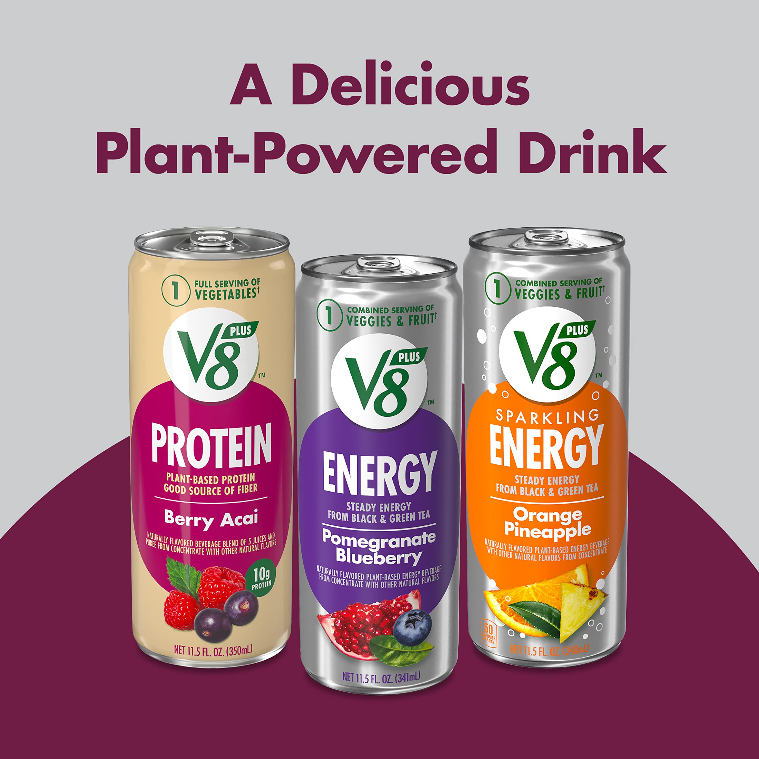 Snapklik.com : V8 +ENERGY Black Cherry Energy Drink, Made