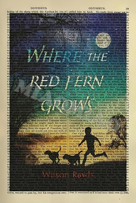 Amazon.com: XIANNOU Wilson Rawls Where The Red Fern Grows Book Cover ...
