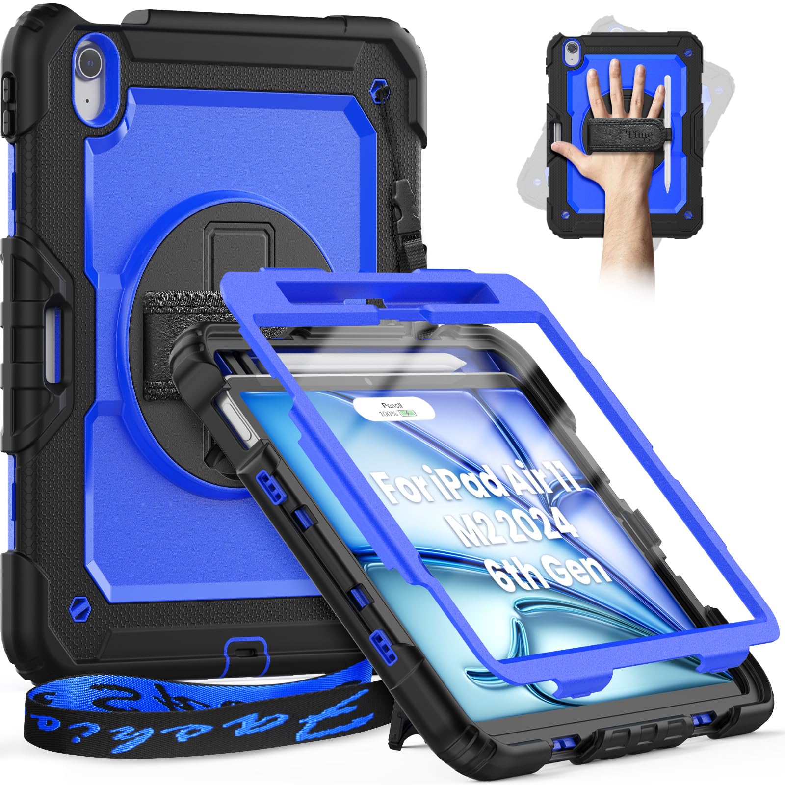 Amazon.com: Timecity Case for iPad Air 11 Inch M2 2024 6th Generation ...