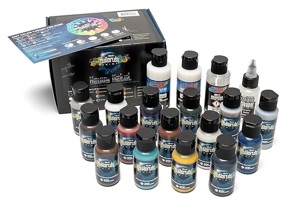 Amazon.com: Medea NuWorlds Paint Heavy Metal Set – Miniature Paint Set ...