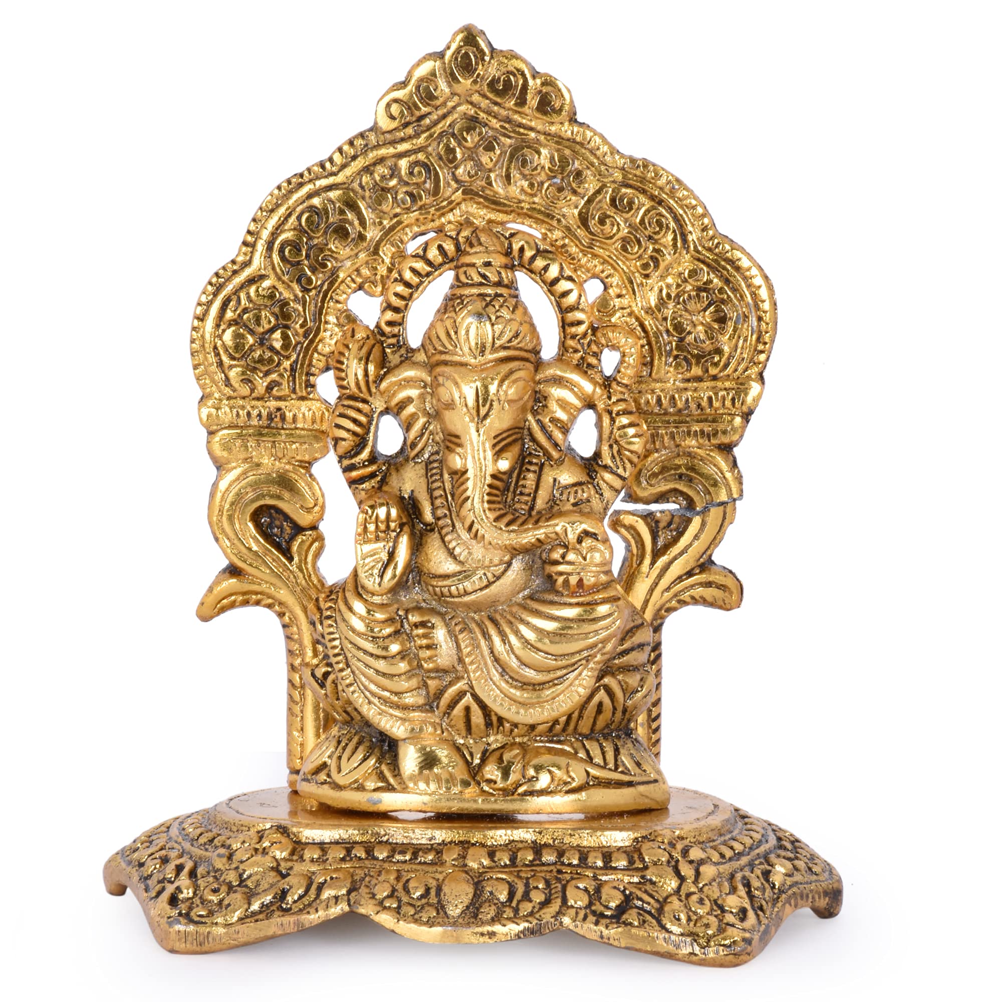 Buy SMART HANDICRAFT Laxmi Murti Brass Lakshmi Idol Laxmi Goddess ...