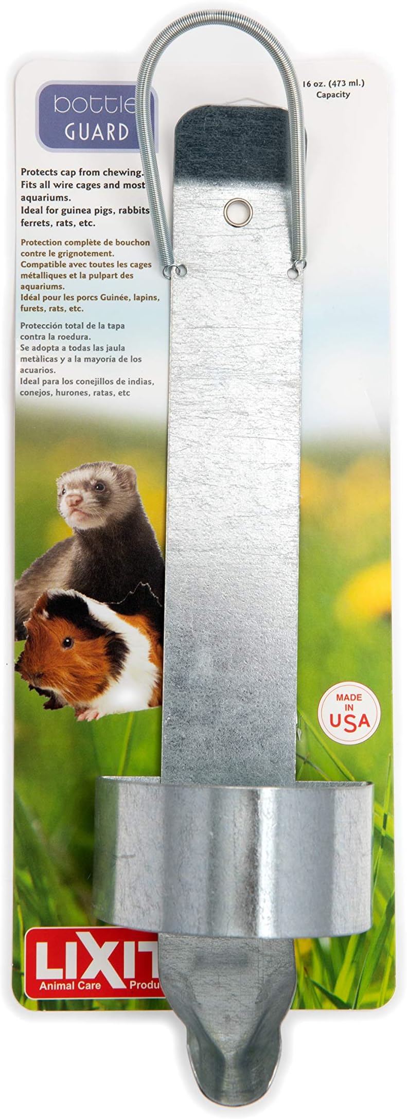 Amazon.com : Lixit Wire and Aquarium Cage Water Bottle Chew Guard for ...