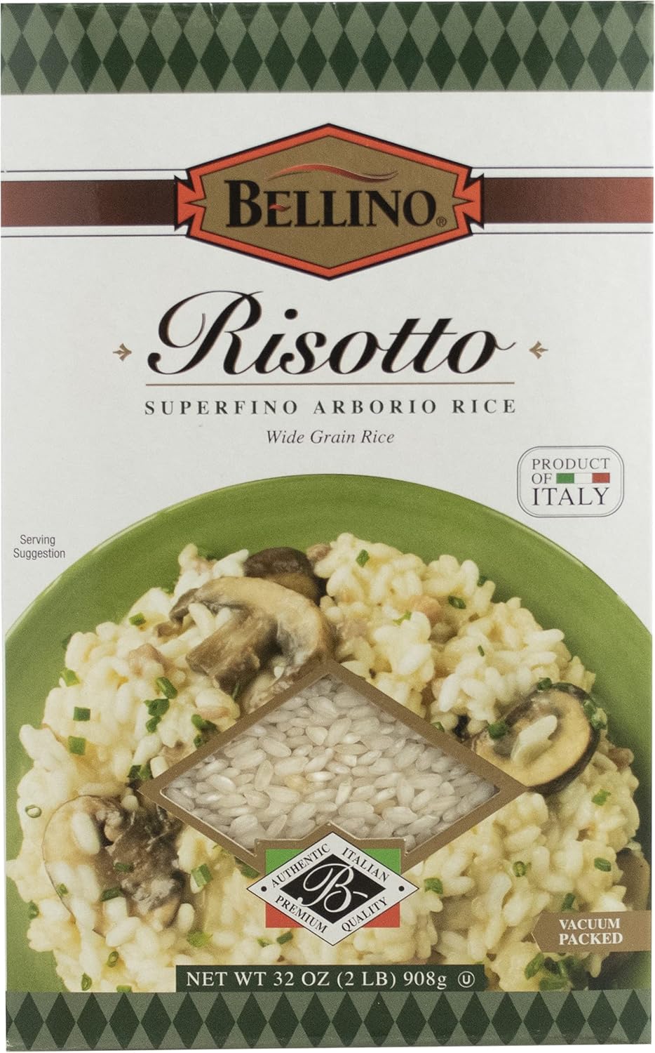 Amazon.com : Bellino Superfino Arborio Risotto, 32-Ounce Boxes (Pack of ...