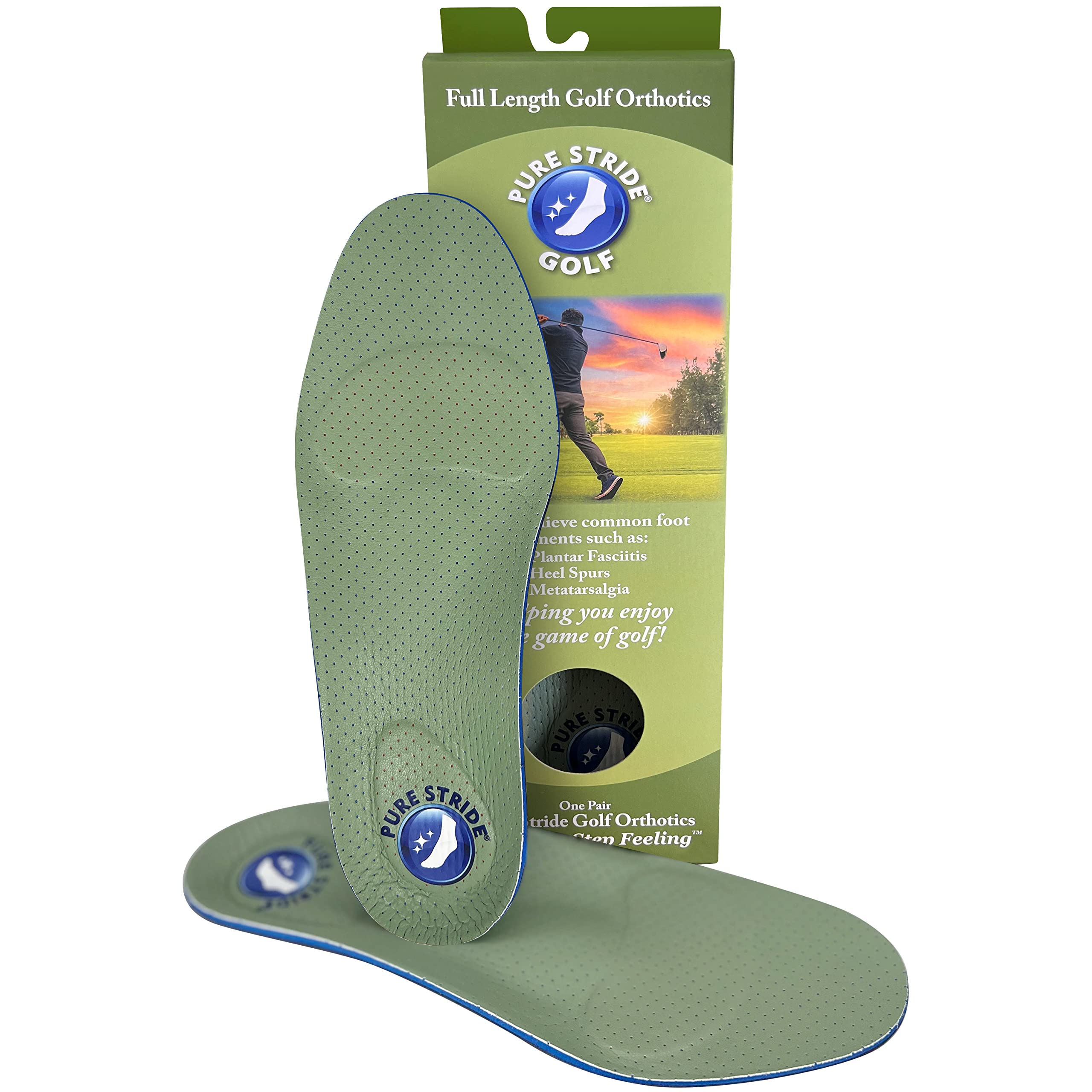 Amazon.com: Pure Stride Golf Orthotics - Full Length Shoe Insert for ...