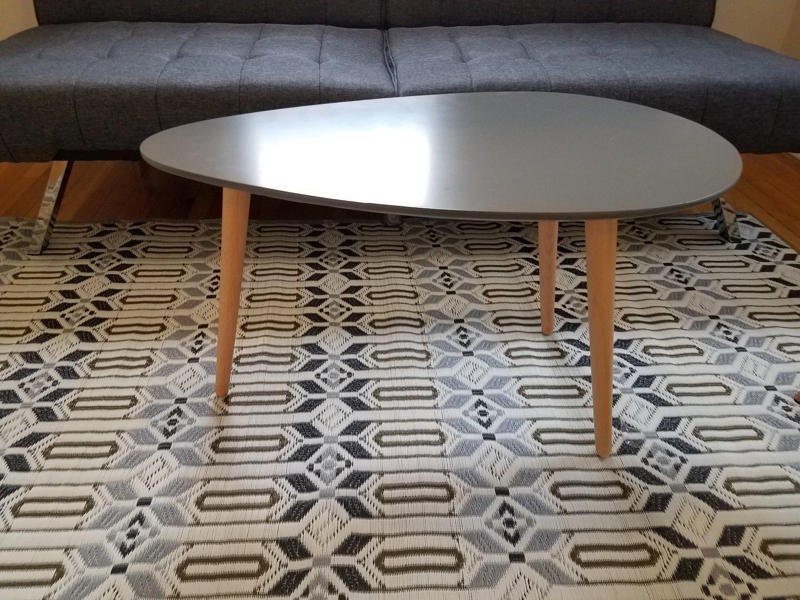 Amazon.com: Mid Century Modern Colorful Coffee Table (Grey) : Home ...