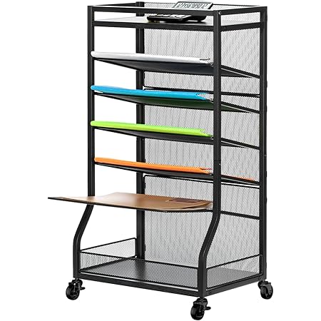 Amazon.com: Kntiwiwo 6 Trays File Organizer Beside Desk, Paper ...