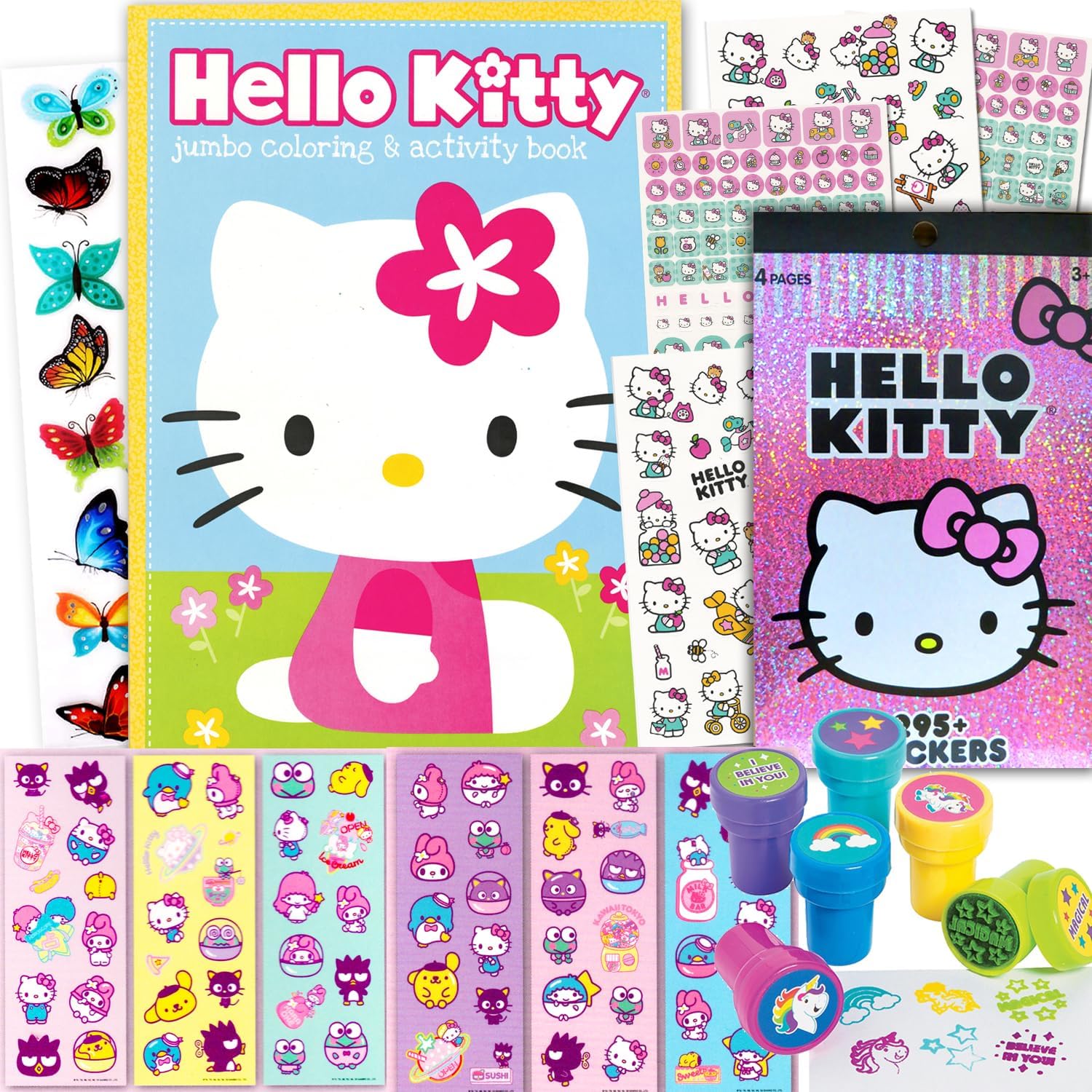 Amazon.com: Hello Kitty Coloring and Acitivty Book Super Bundle for ...