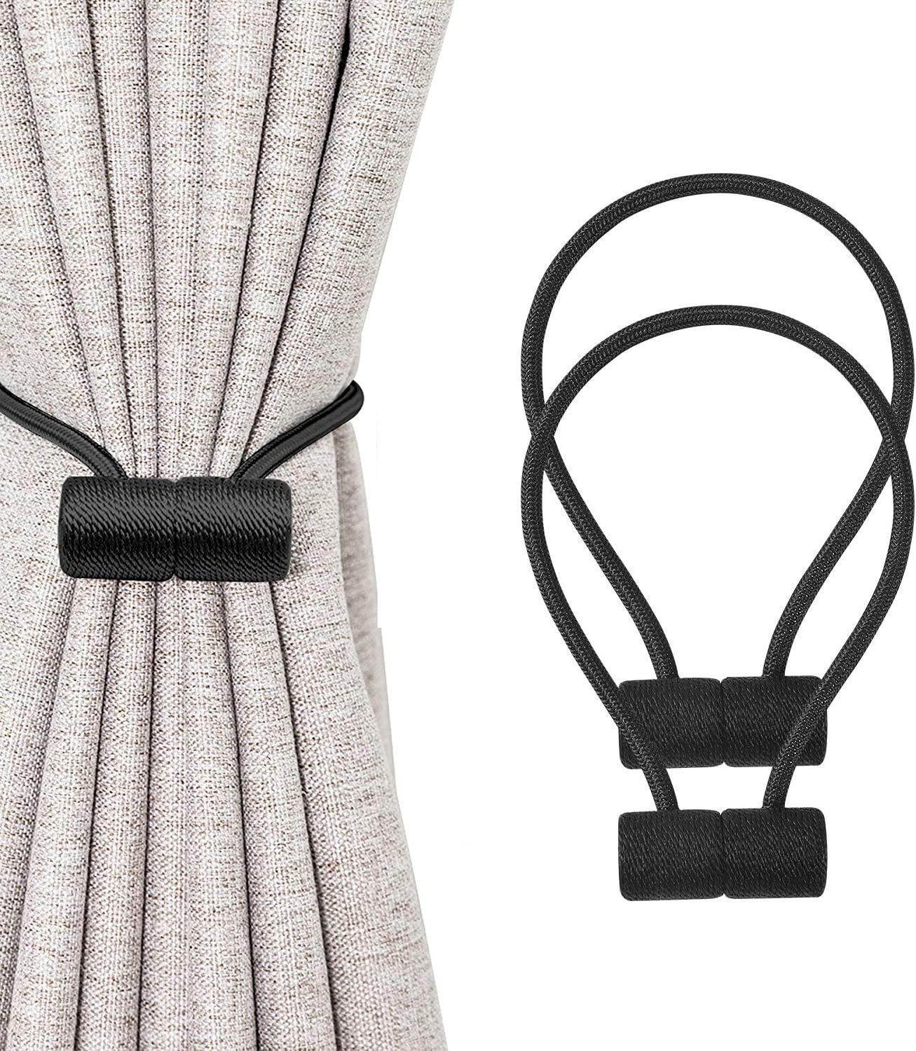 Amazon.com: Royal Drips Magnetic Curtain Tiebacks | Curtain Holdbacks ...