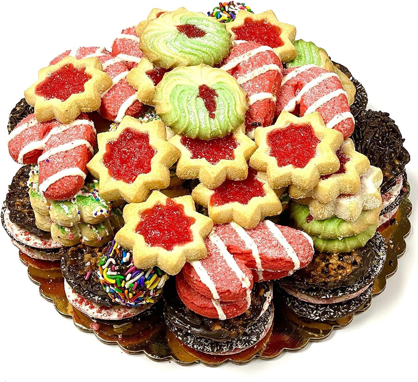 Amazon.com: Rainbow Layer Cookies 1 lb - by Best Cookies : Grocery ...
