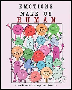 Amazon.com: Posterizer 1 pcs - Emotions Make Us Human - Motivational ...
