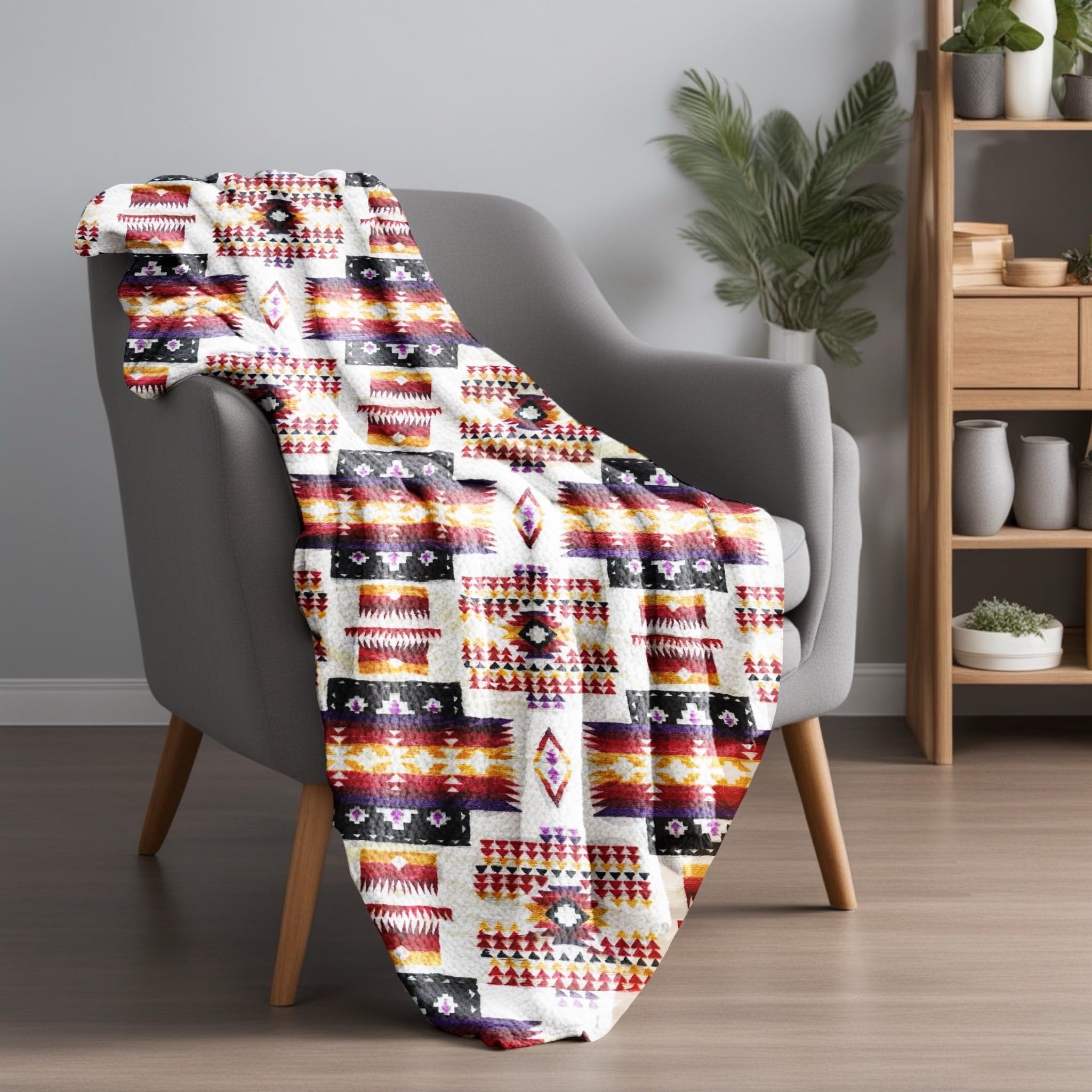 Amazon.com: Sacred Thread Fleece Blanket 79”x95”, South Western ...