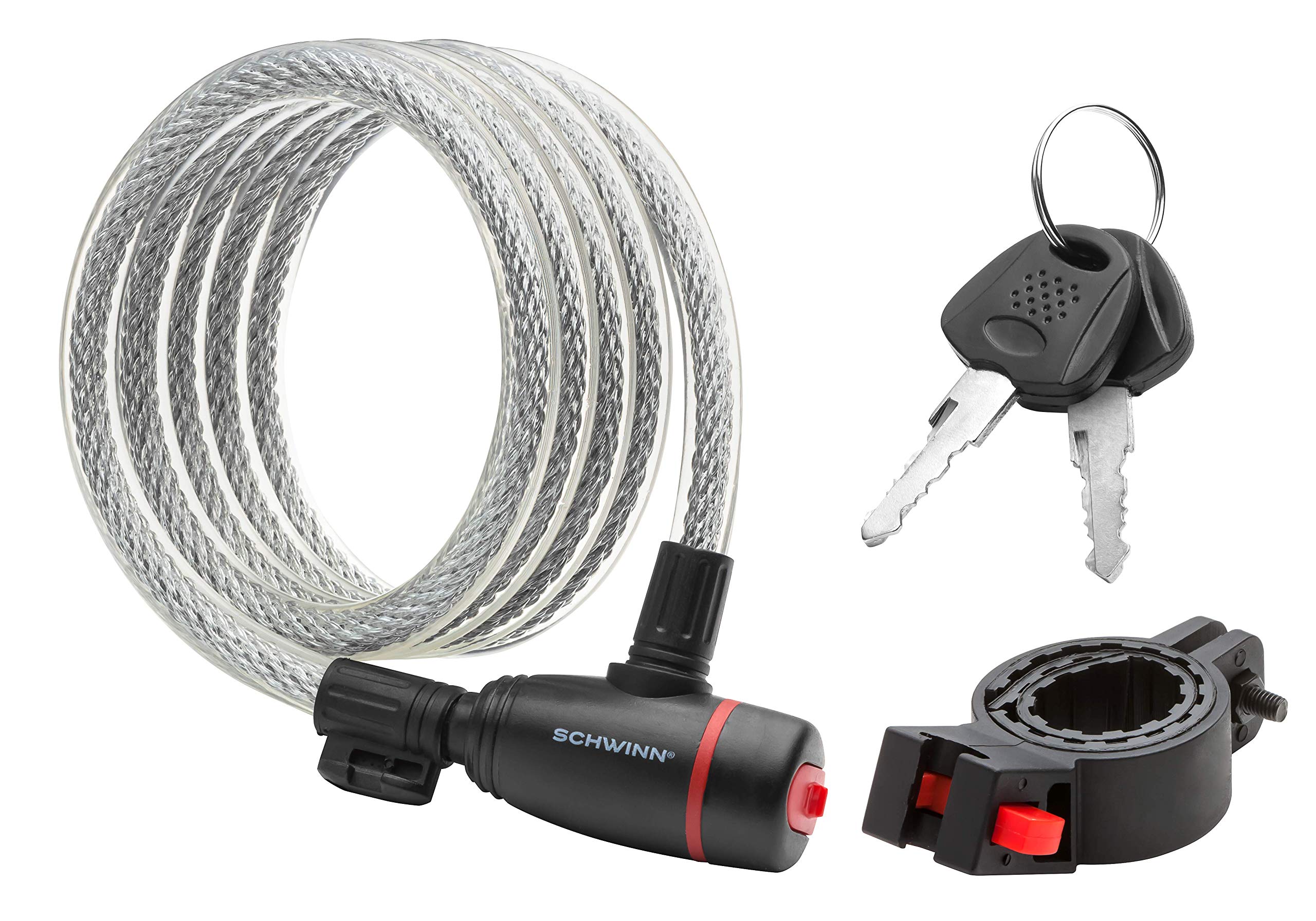 Snapklik.com : Schwinn Bike Key Lock In Braided Steel Cable