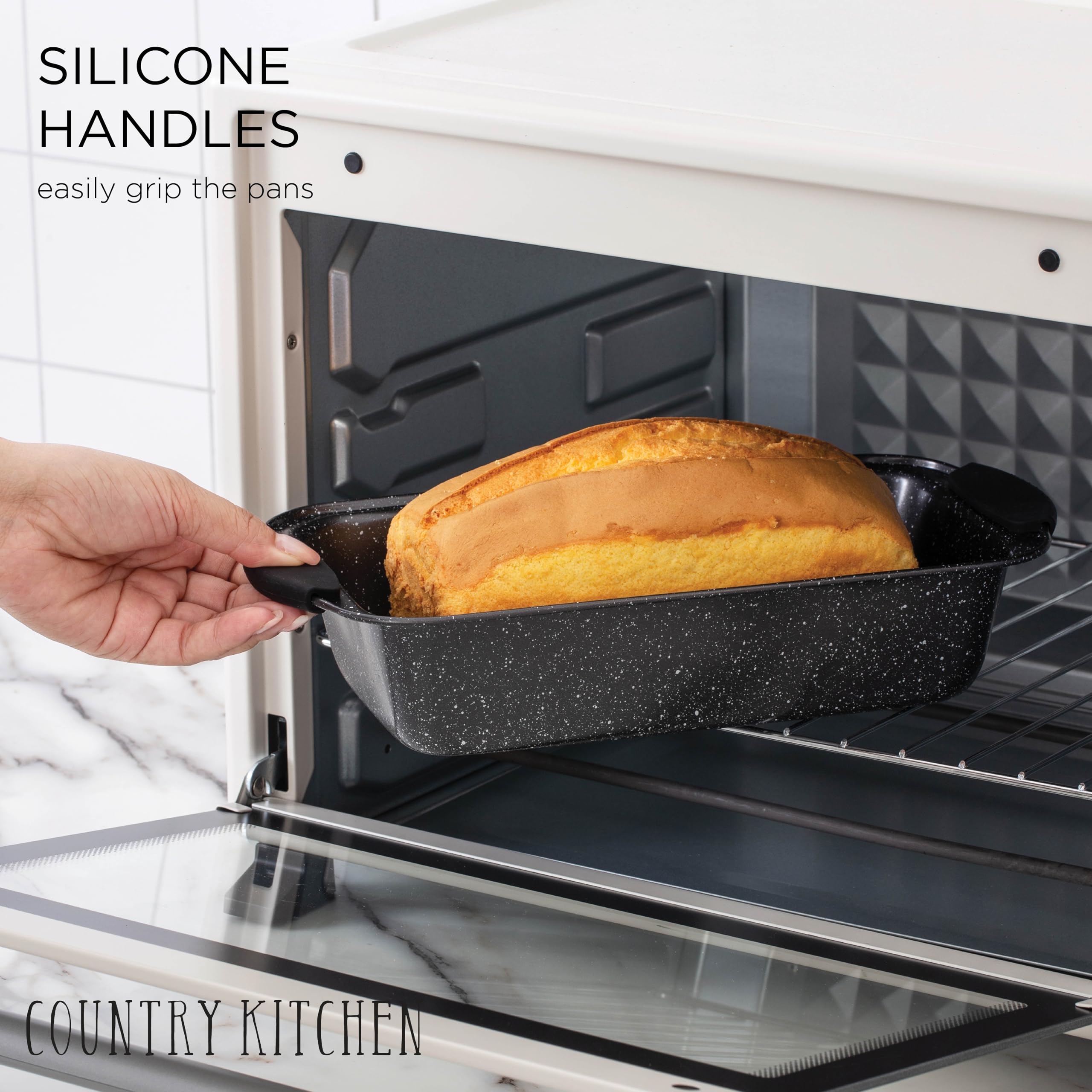 Country Kitchen 10-Piece Nonstick Stackable Bakeware Set - PFOA, PFOS ...