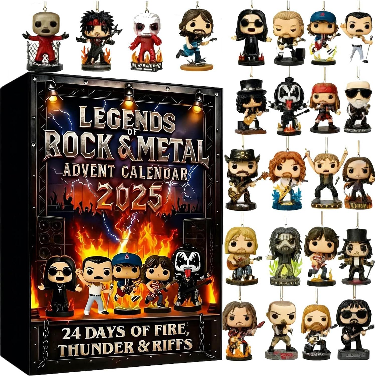 Legends of Rock and Roll Metal Music Advent Calendar 2025, 24 Days ...