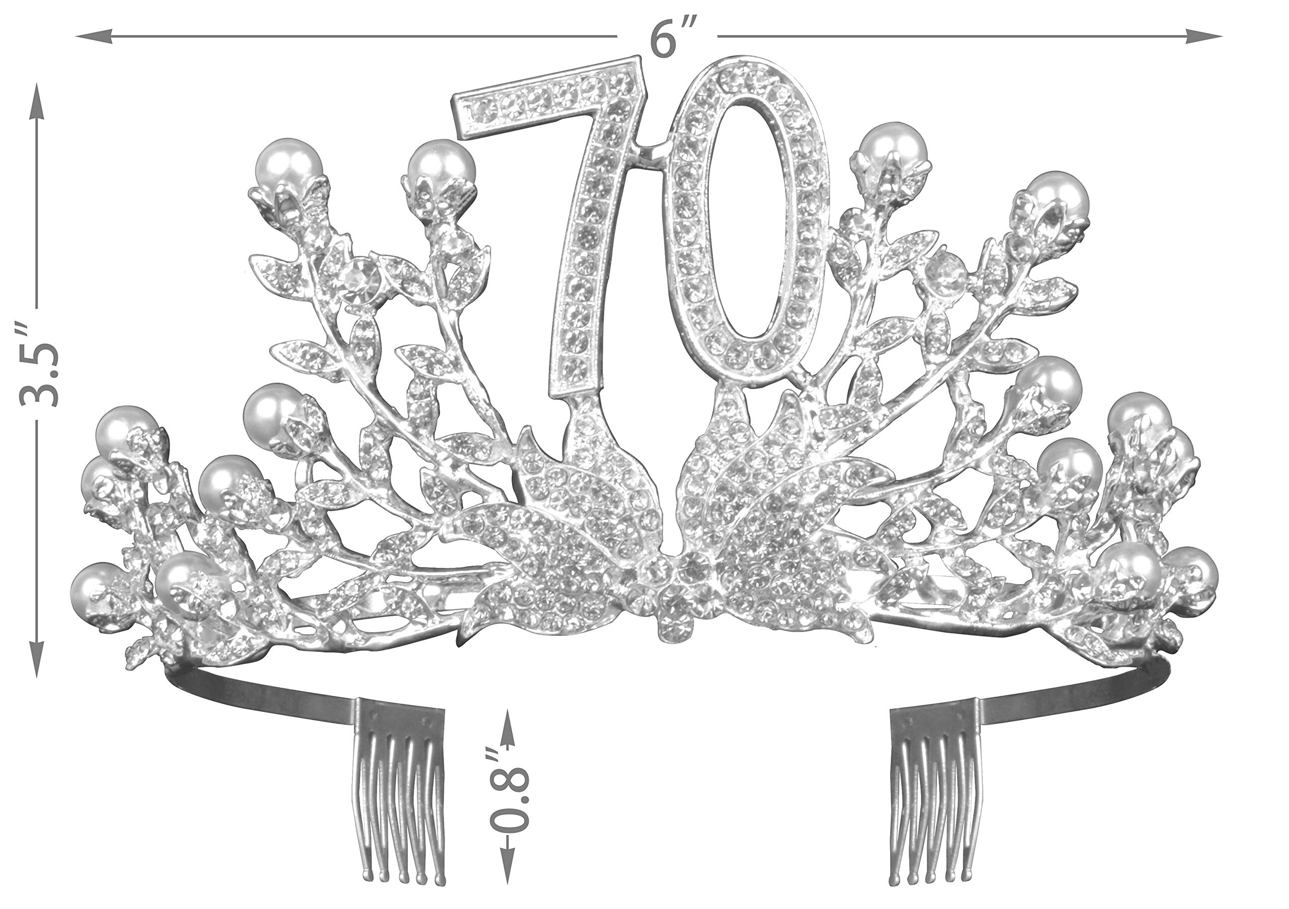 70th Birthday Gifts For Women 70th Birthday Tiara And Sash 70