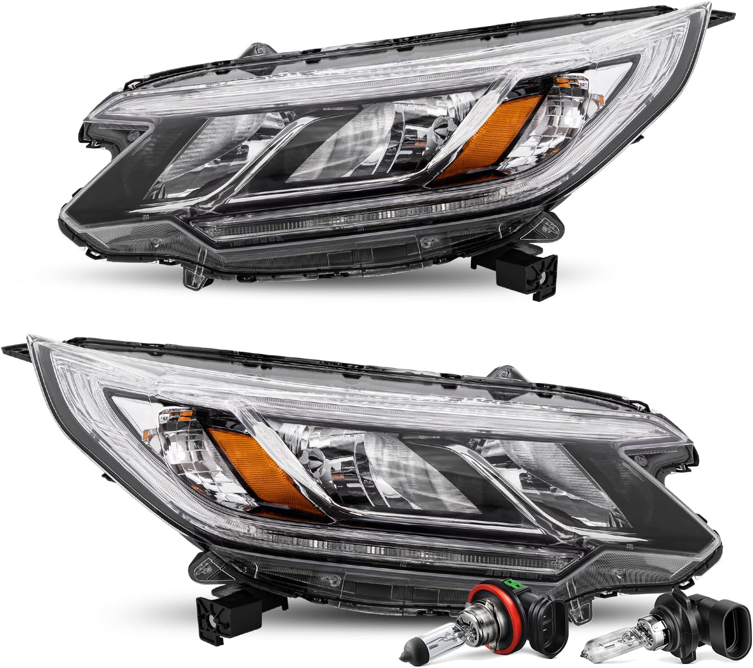 Amazon.com: JSBOYAT- For 2015-2016 Honda CRV EX/EX-L/SE [Halogen Type w/LED DRL] OEM Headlight ...