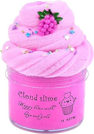 Amazon.com: BeiyeiDei Purple Cloud Slime, Soft and Non-Sticky Funny ...