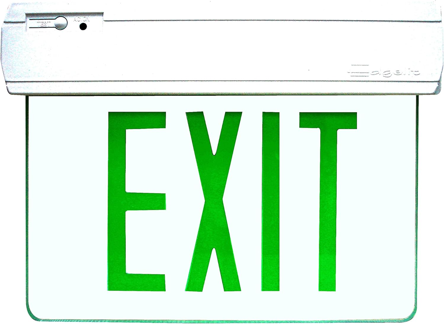 Royal Pacific RXL11GB Single Face Edge Lit Surface Mount Exit Sign ...