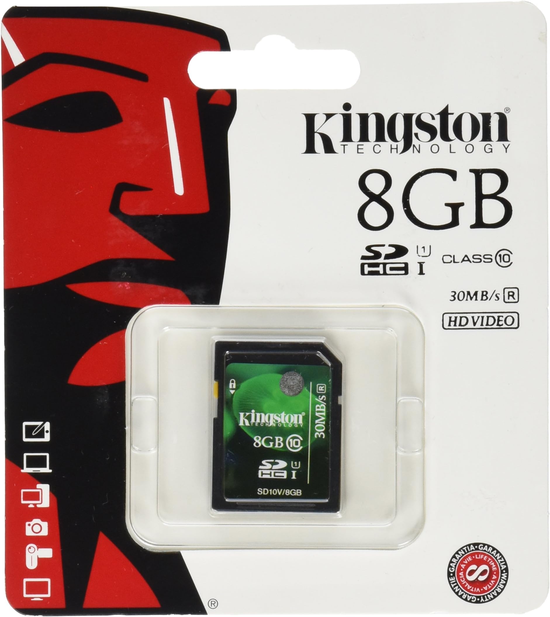Amazon.com: Kingston 8GB Class 4 MicroSDHC Card Flash Memory with SD ...