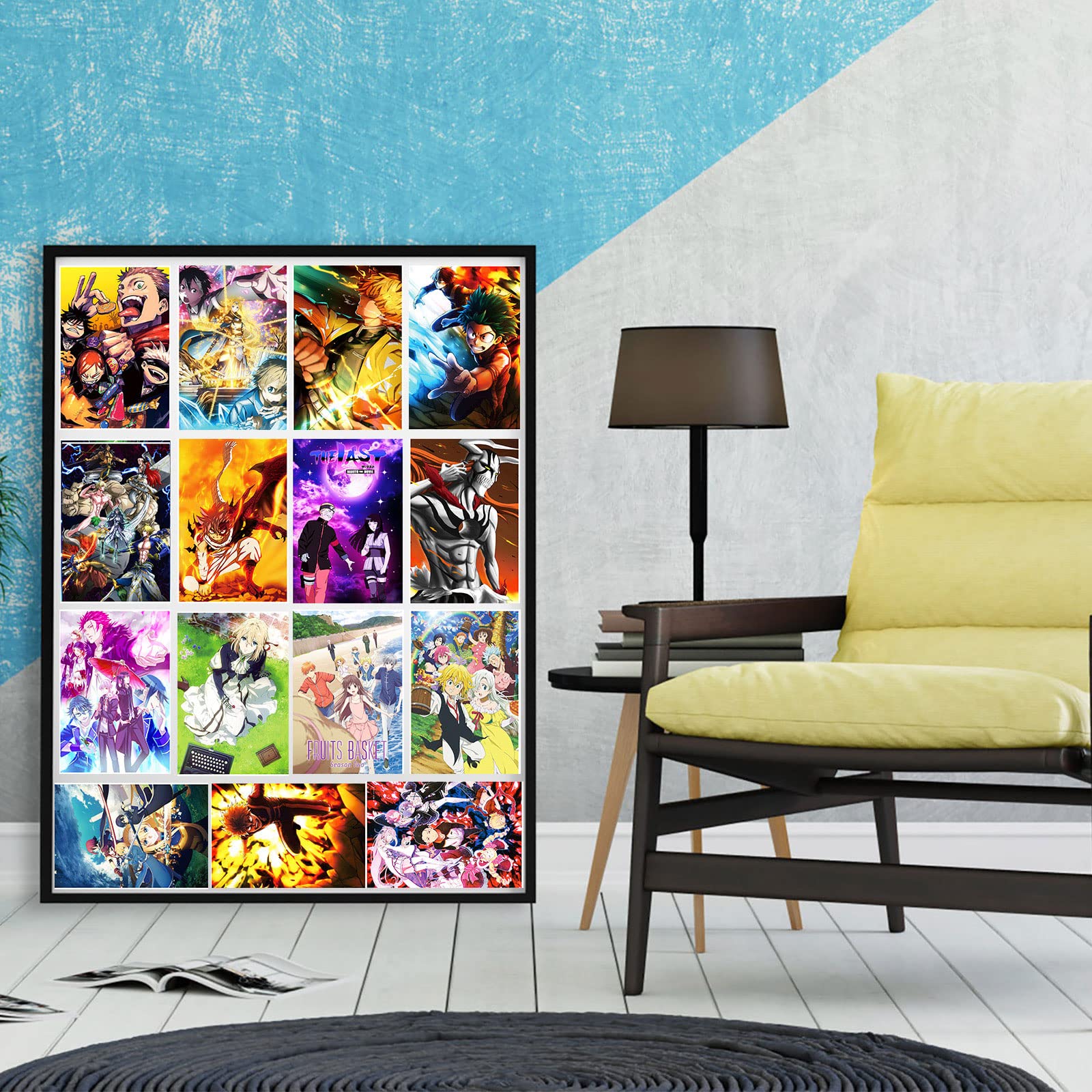 Buy Anime Wall Collage Kit Aesthetic 60 PCS Anime Room Decor 4.2x6.2 ...