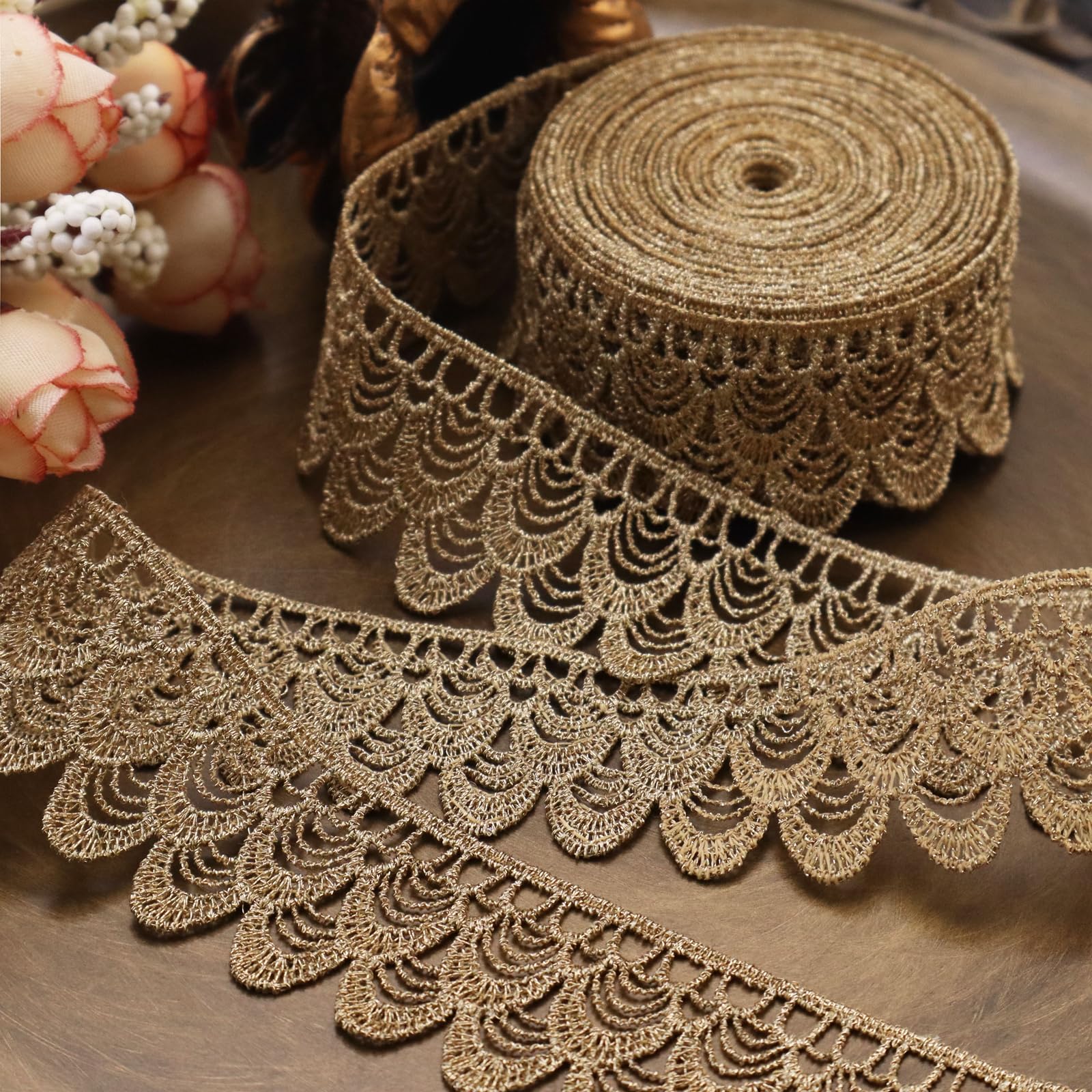 Metallic Venice Lace