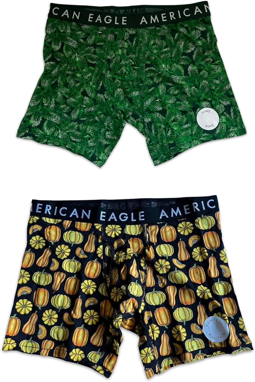 American Eagle 2-Pack Men's AE Scratch & Sniff 6" Boxer Briefs Size ...