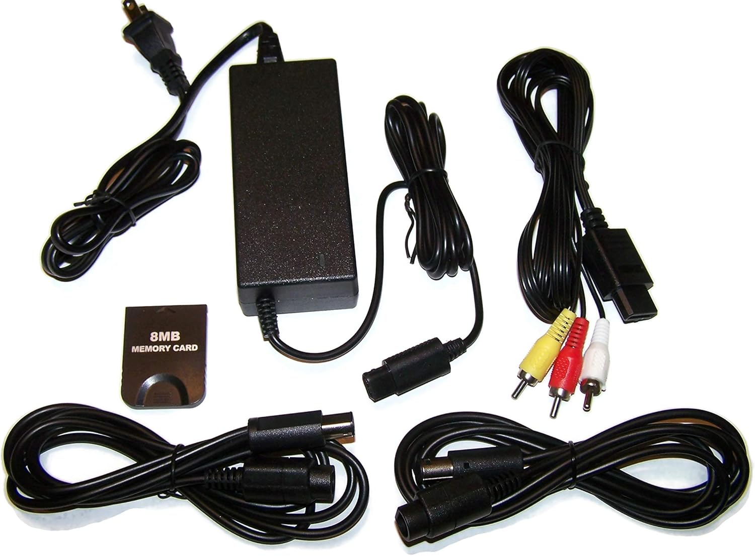 Cord Set for Gamecube Includes AC Power Adapter AV Cord Memory Card and ...