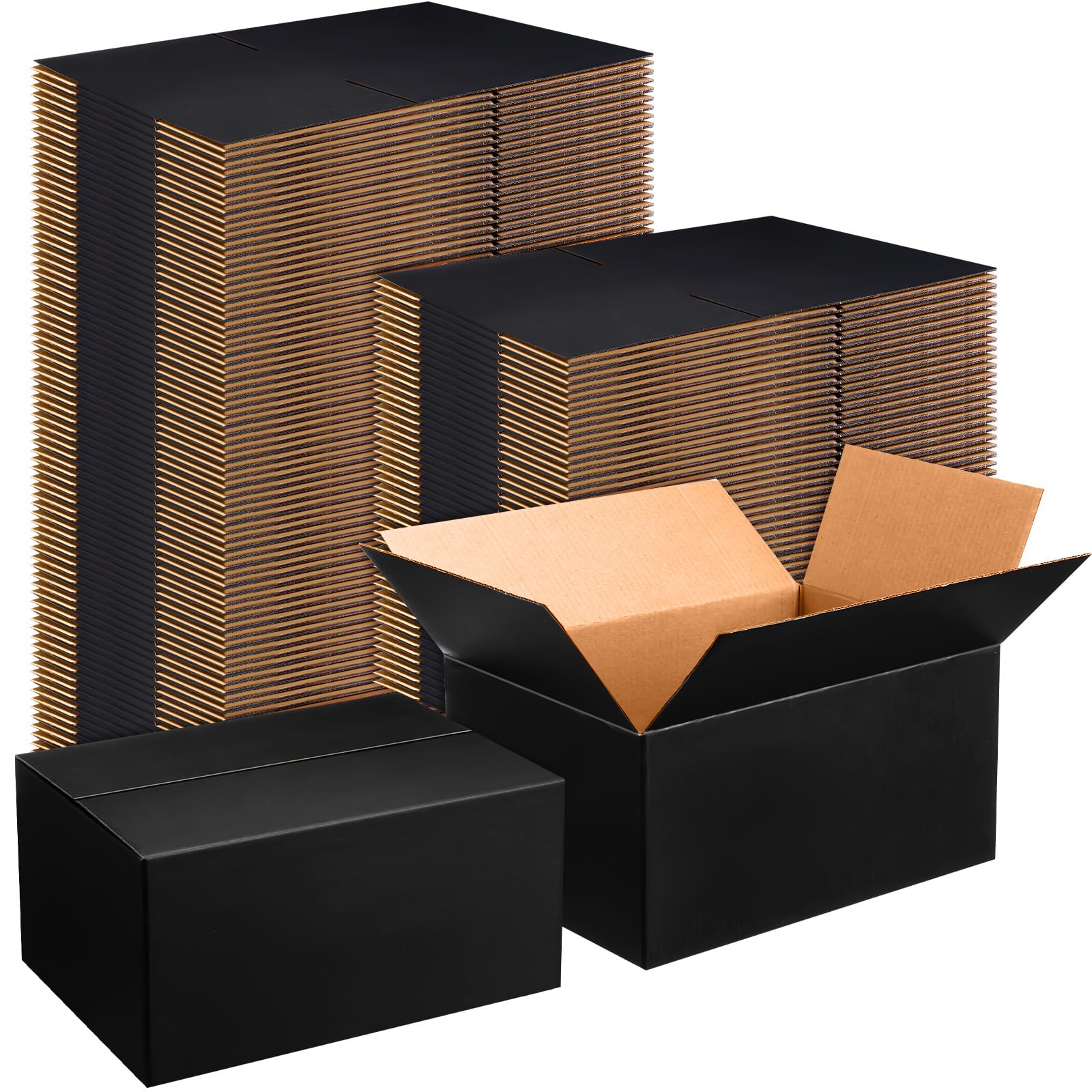 Yeaqee 72 Pcs Shipping Boxes Corrugated Cardboard Box Shipping Boxes ...