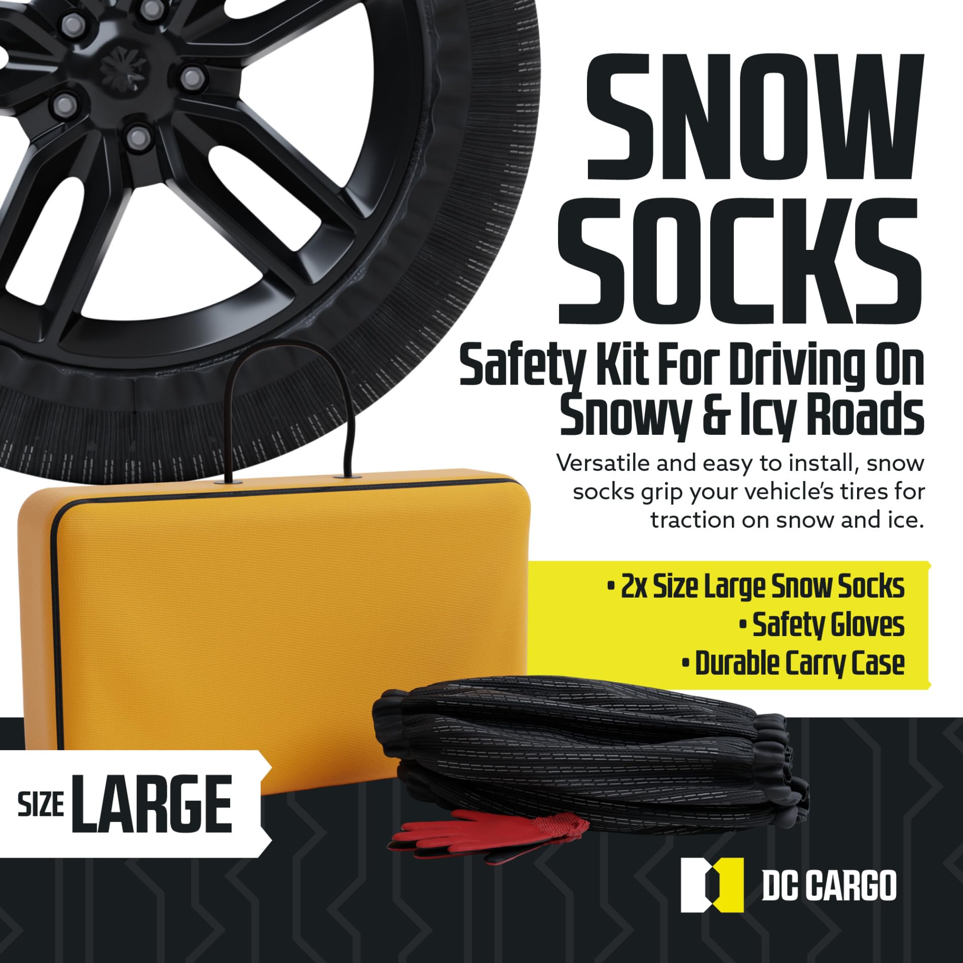 Snapklik.com : Snow Socks For Tires - Great Alternative To Tire Chains ...