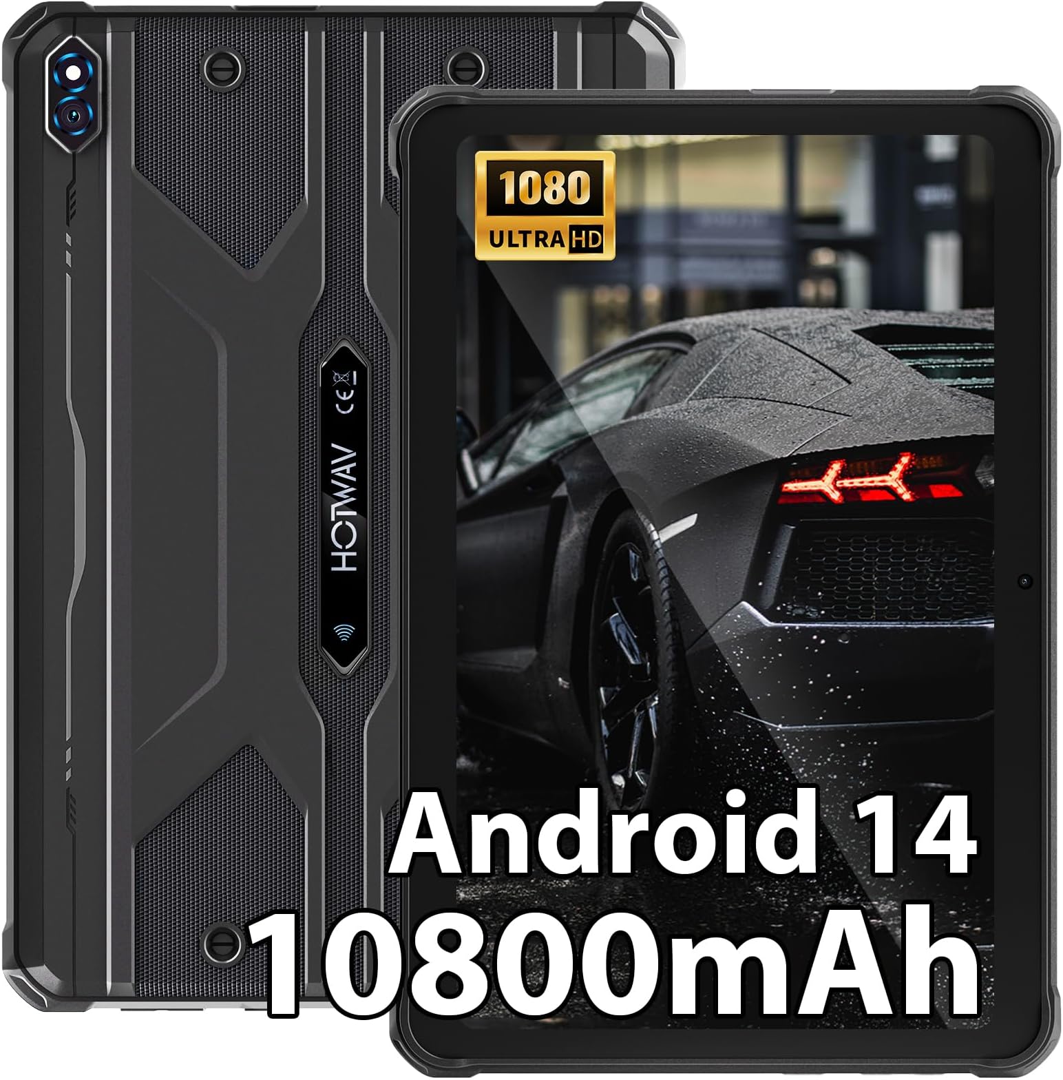 Amazon.com : HOTWAV R8 Rugged Tablet Android 14, 10.1 inch HD+ Display ...