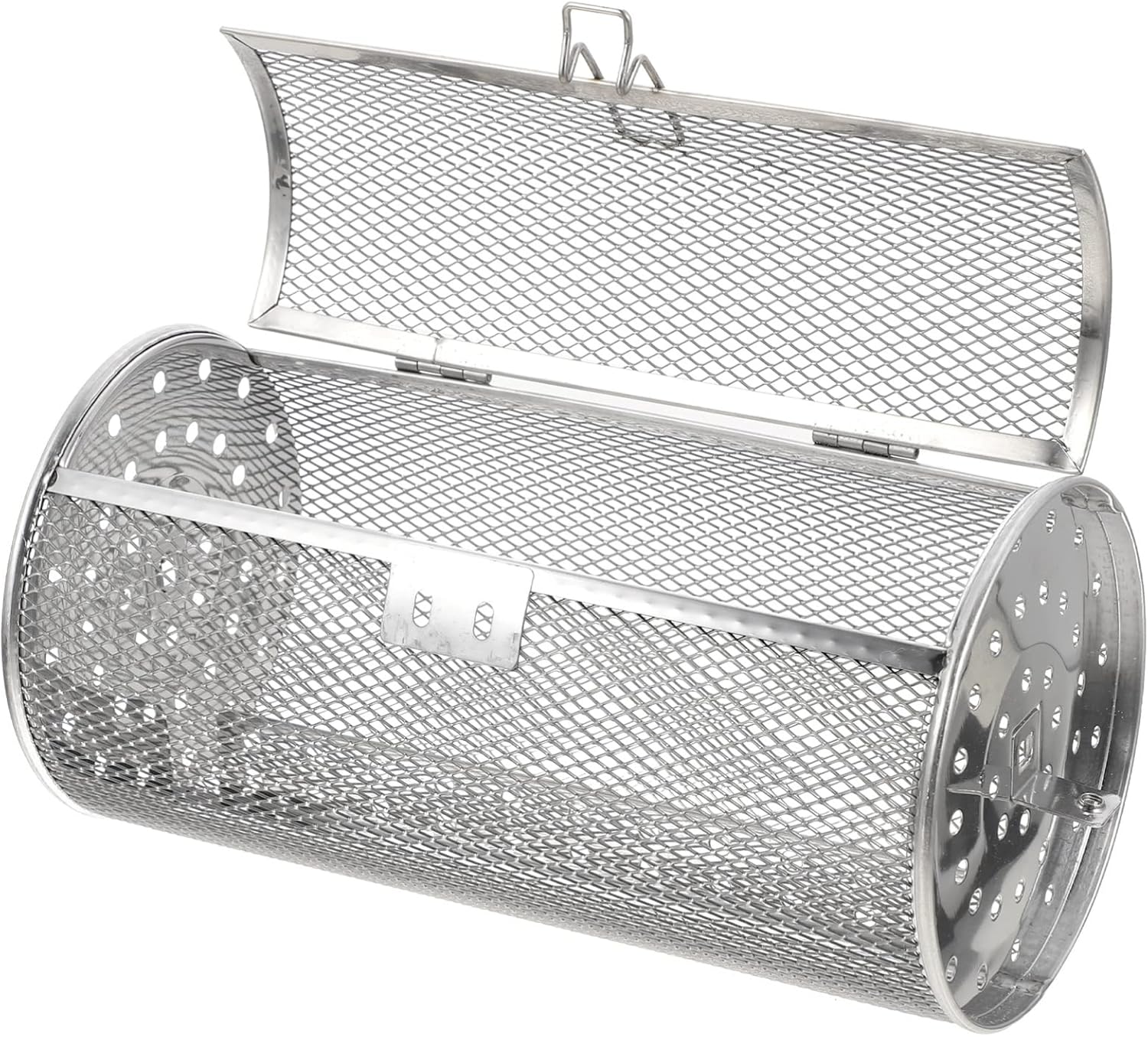 Amazon.com: Hemoton Hibachi Grill Stainless Steel Rotisserie Basket ...