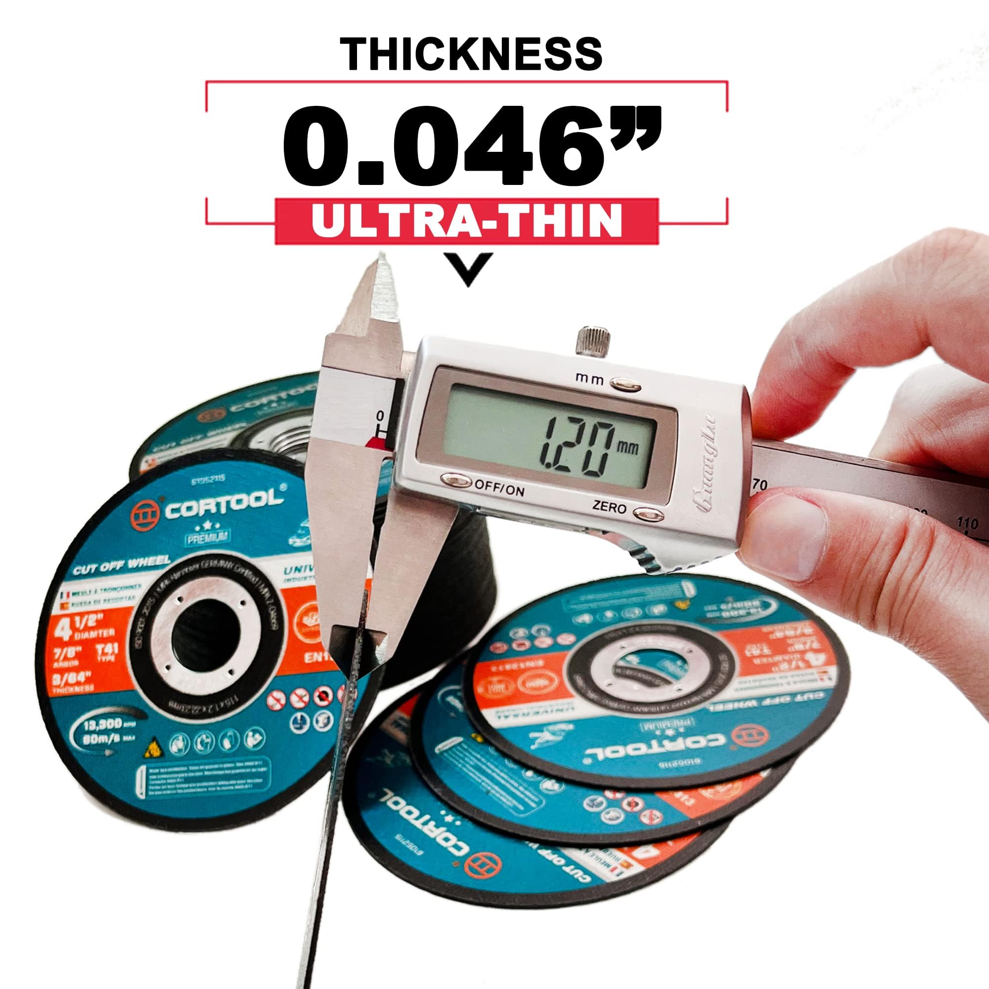 Snapklik.com : Cortool Cut Off Wheels 4.5 Inch, 25PCS Stainless Steel ...