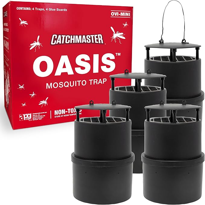 Amazon.com : Catchmaster Oasis Ovi-Mini Mosquito Trap 4Pk, Home Outdoor ...