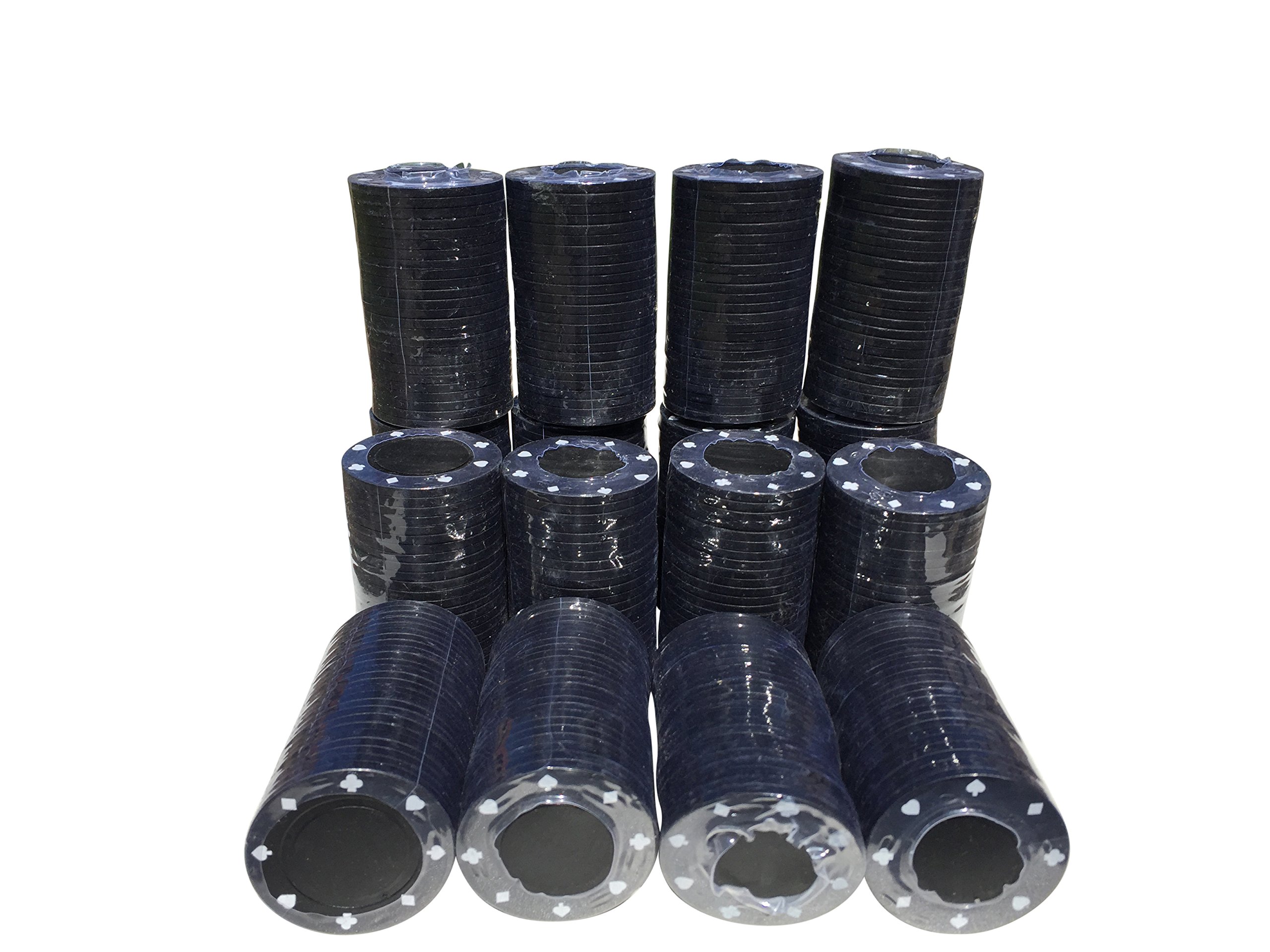 300 X POKER ROULETTE CASINO CHIPS - SUITED DESIGNS IN 6 COLOURS (Black ...