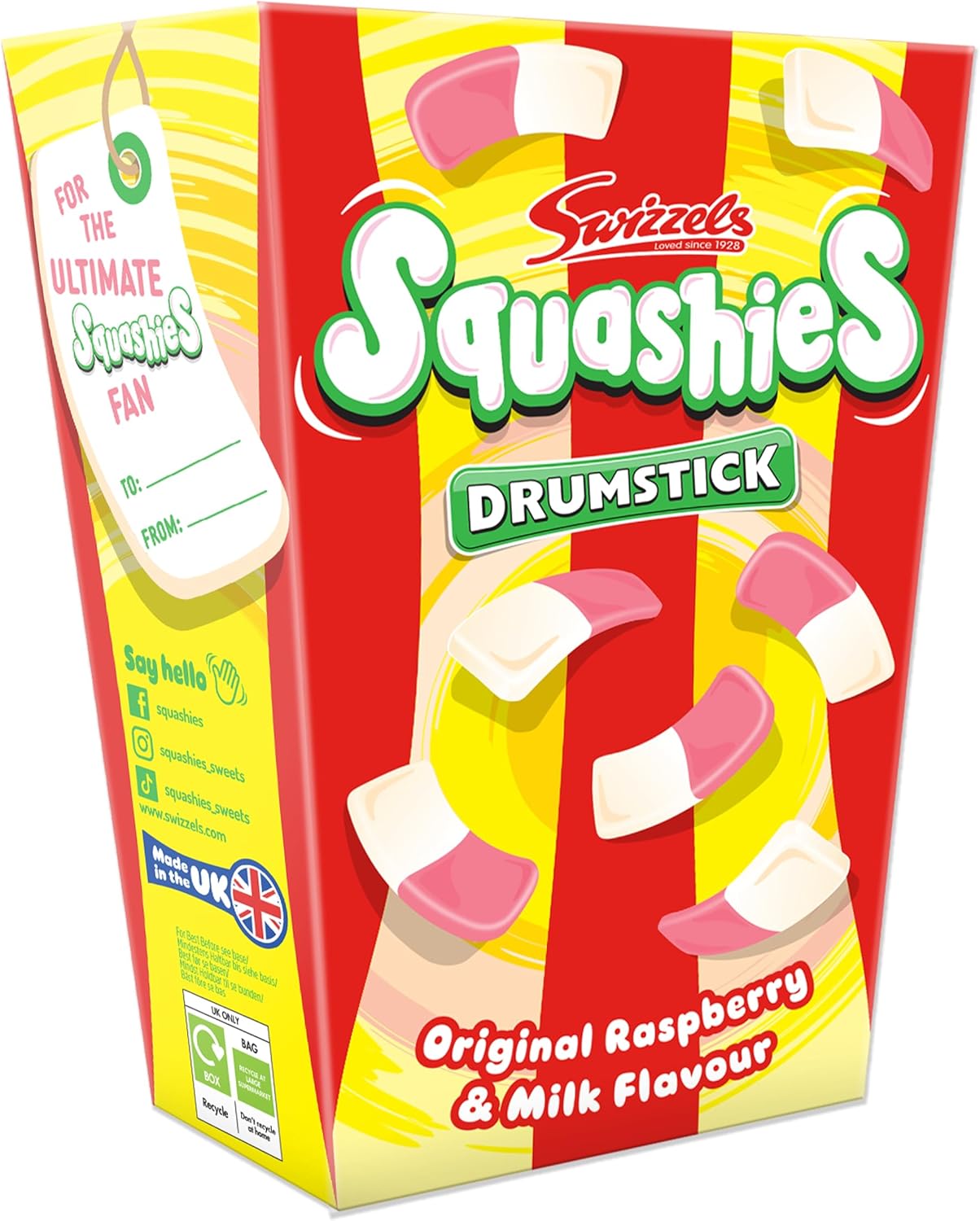 Swizzels Squashies Gift Carton 280g - Delicious Sweets, Soft Squashies ...