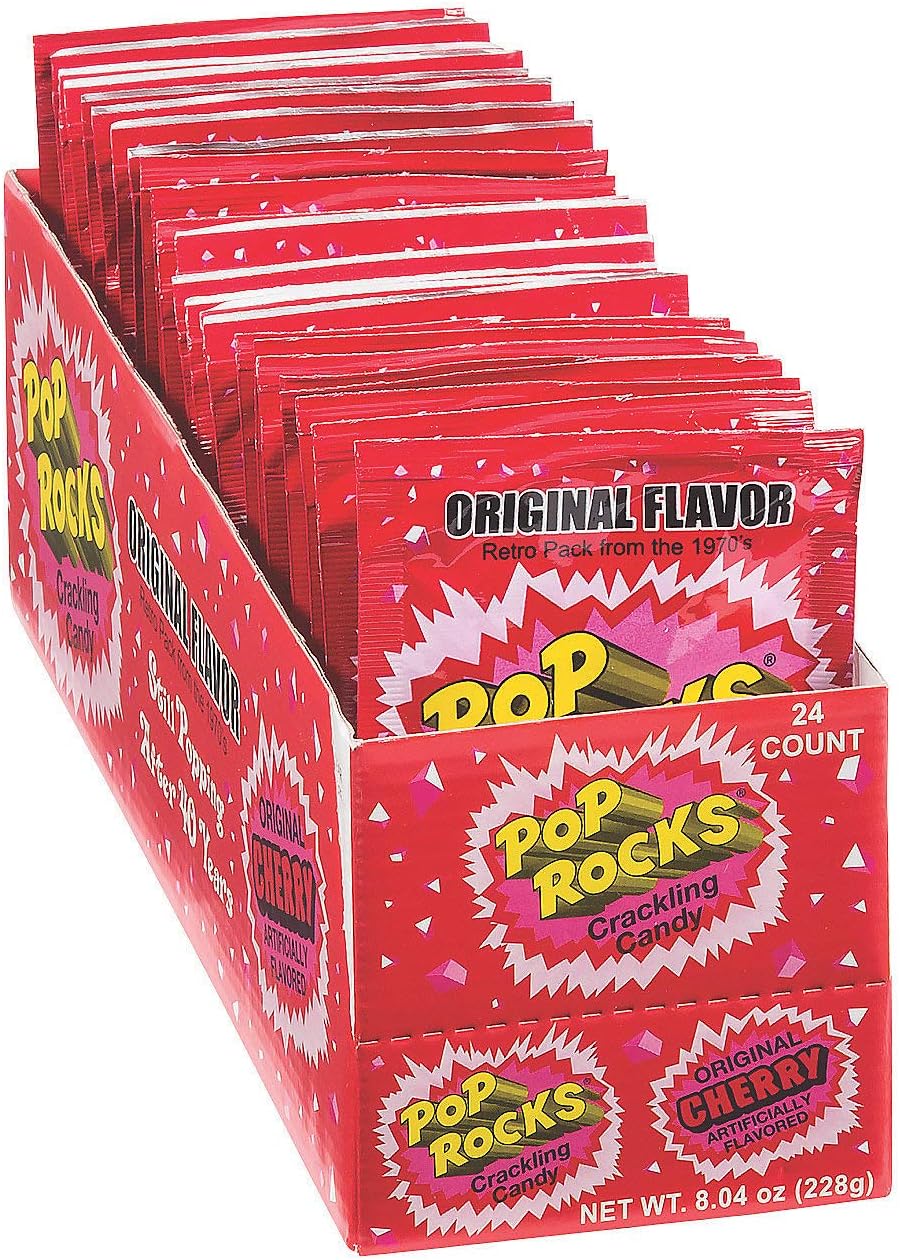 Amazon.com : POP ROCKS Popping Candy, Cherry, 24 Count : Hard Candy ...