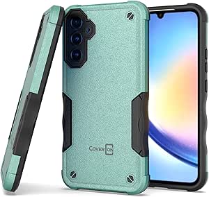 Amazon.com: CoverON Heavy Duty Designed for Samsung Galaxy A34 Case, Rugged Military Grade A ...
