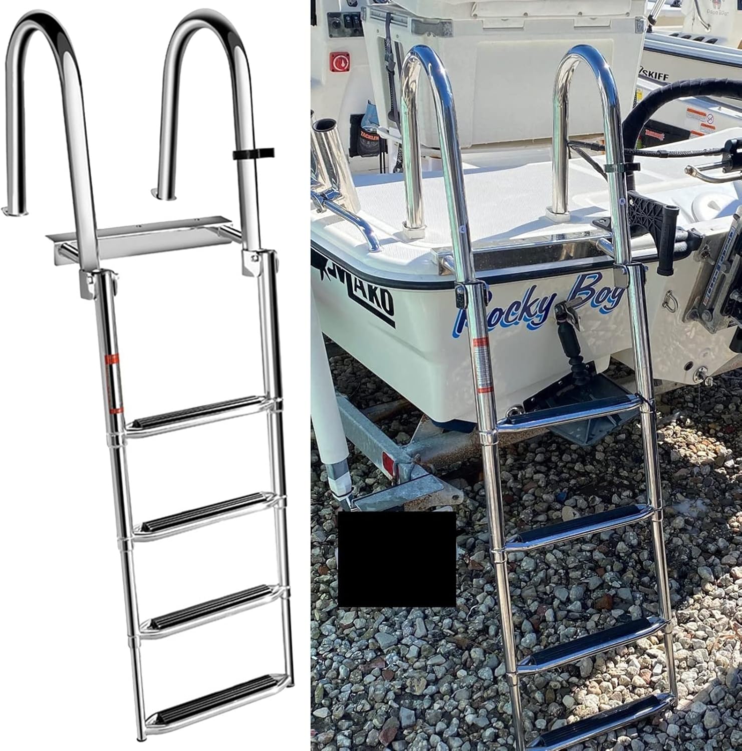 Scala Della Barca Scaletta per Ringhiera A Mano per Yacht Marino ...