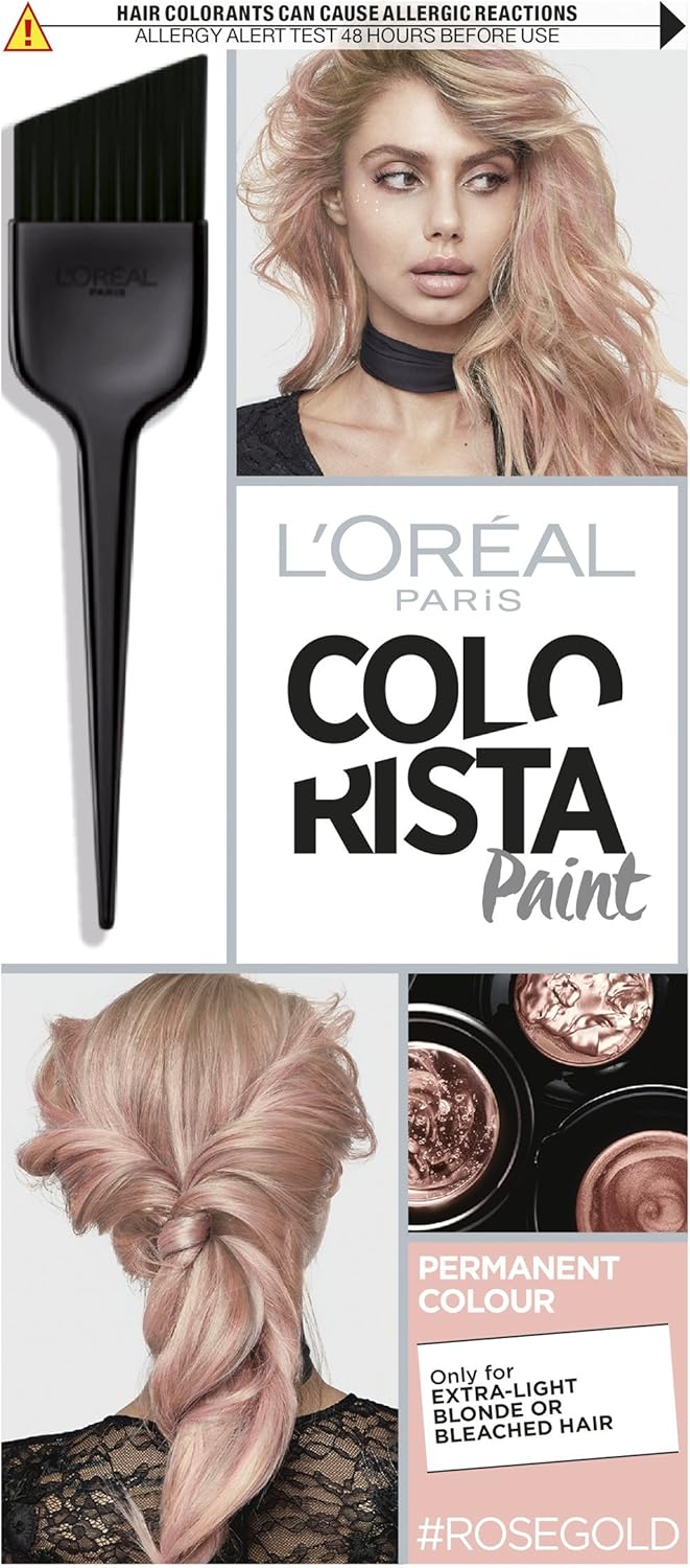 L'Oreal Paris Colorista Paint Rose Gold Permanent Hair Dye 60ml ...