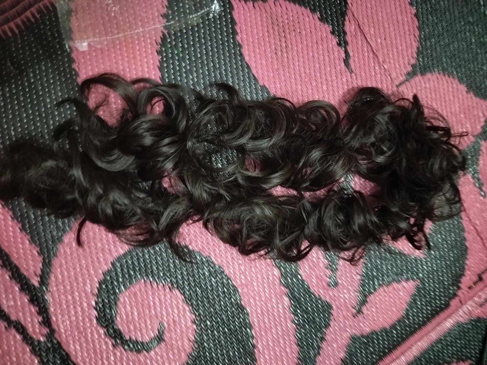 D-DIVINE Brown Messy Frill Hair Extensions For Ponytail And Bun Juda ...