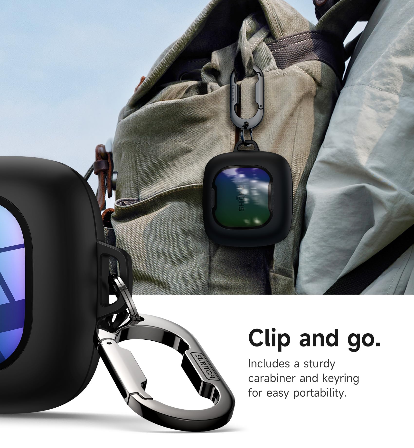 Snapklik.com : SURITCH For SHOKZ OpenFit Air Case Cover, Magnetic ...