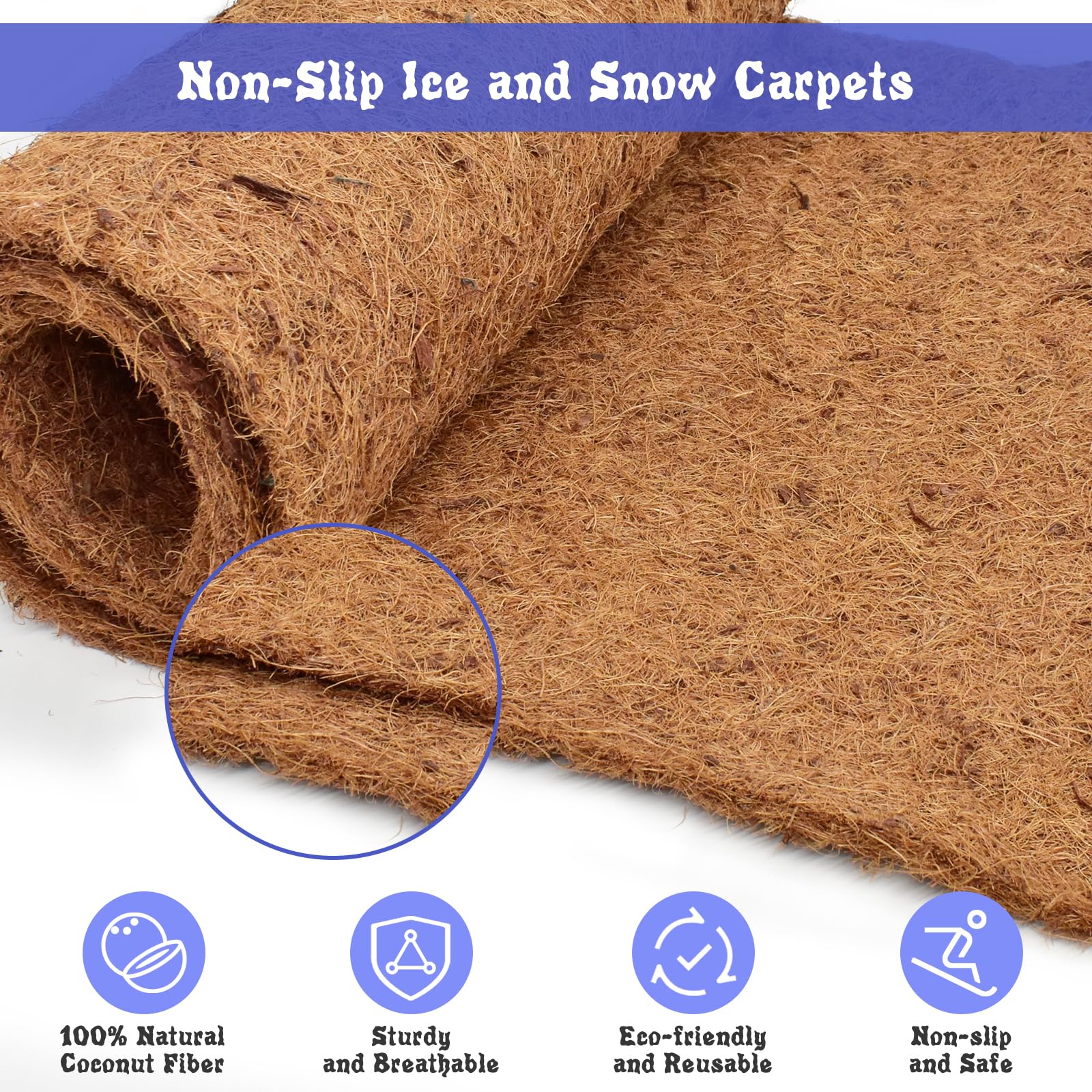 Snapklik.com : 3 Pack No Slip Ice And Snow Carpet Mats- 16 X 118 Inch ...