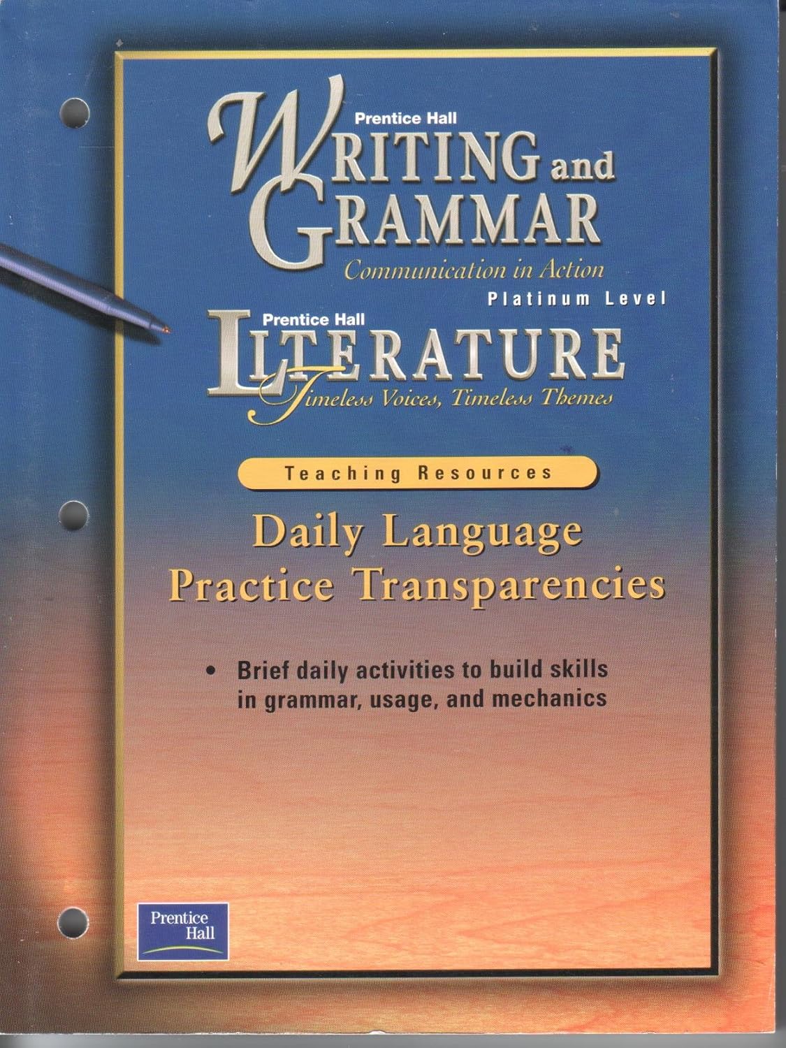 Prentice Hall Writing and Grammar Daily Language Practice ...